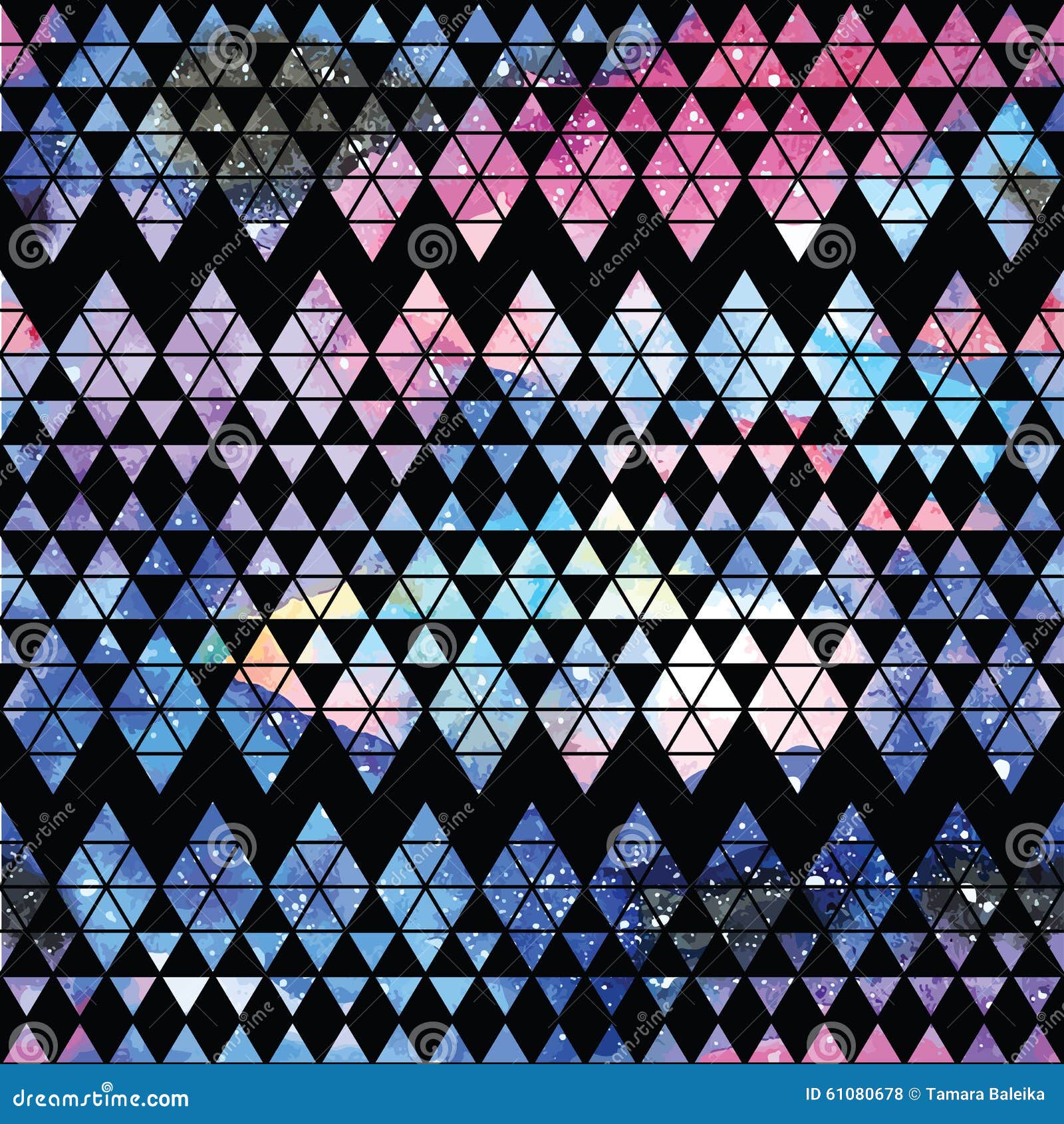 Galaxy seamless pattern. stock vector. Illustration of colorful - 61080678