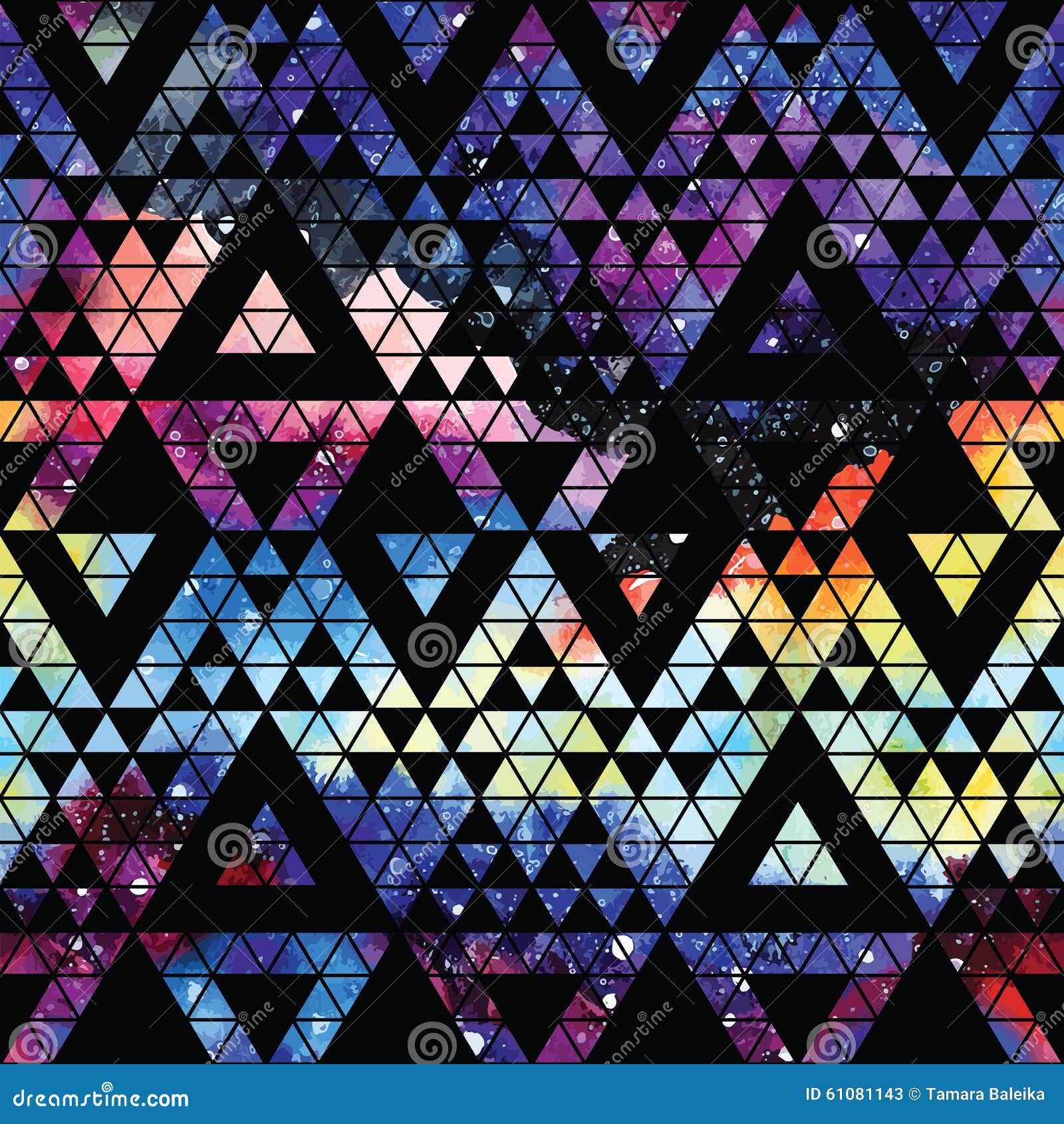 Galaxy seamless pattern. stock vector. Illustration of galaxy - 61081143