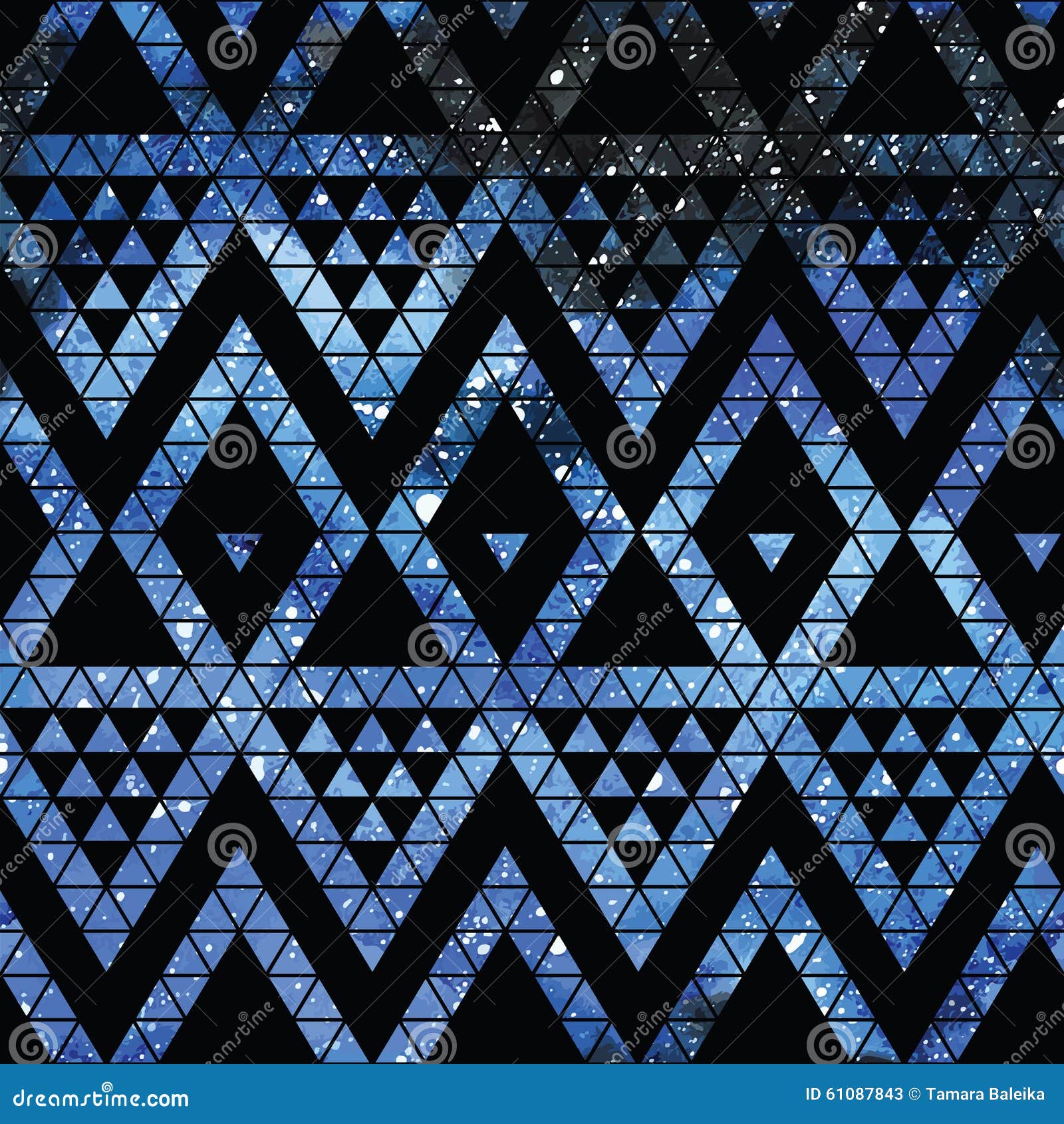 Galaxy seamless pattern. stock vector. Illustration of modern - 61087843