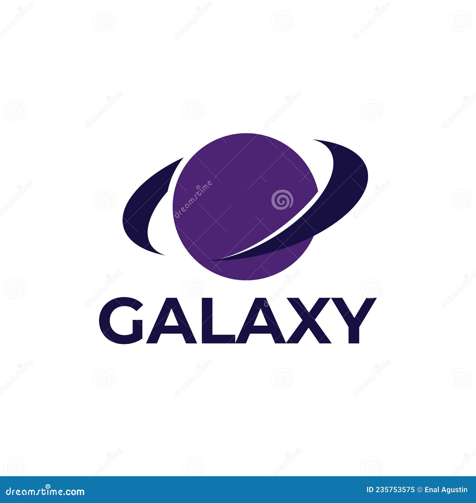 Galaxy Solar System Logo Design Stock Vector - Illustration of network ...