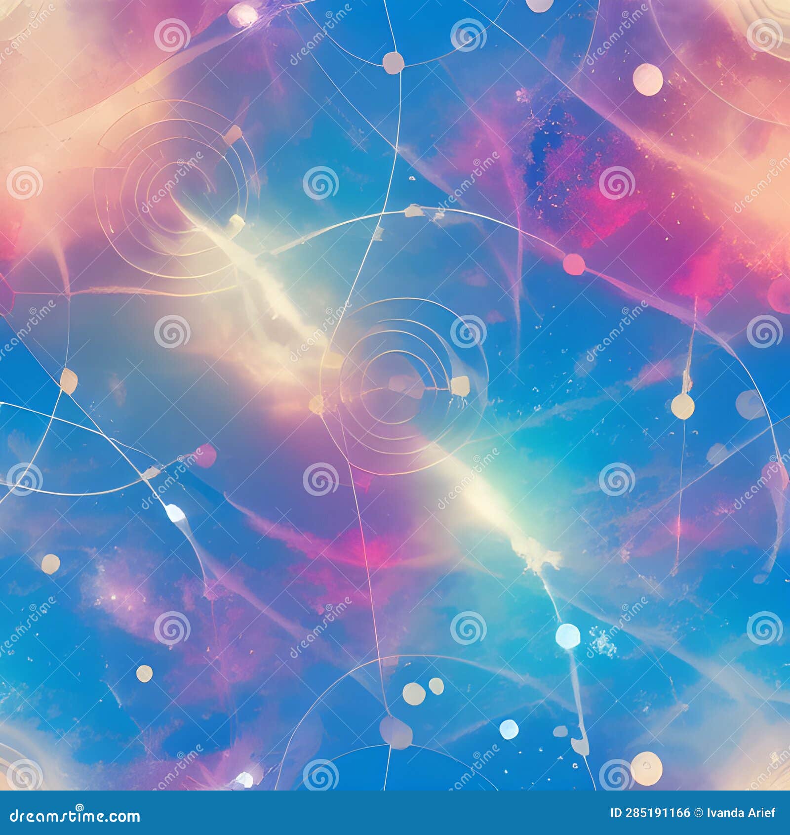 Galaxy Space Draw Abstract Background, Nebula Light Sky, Random Element ...