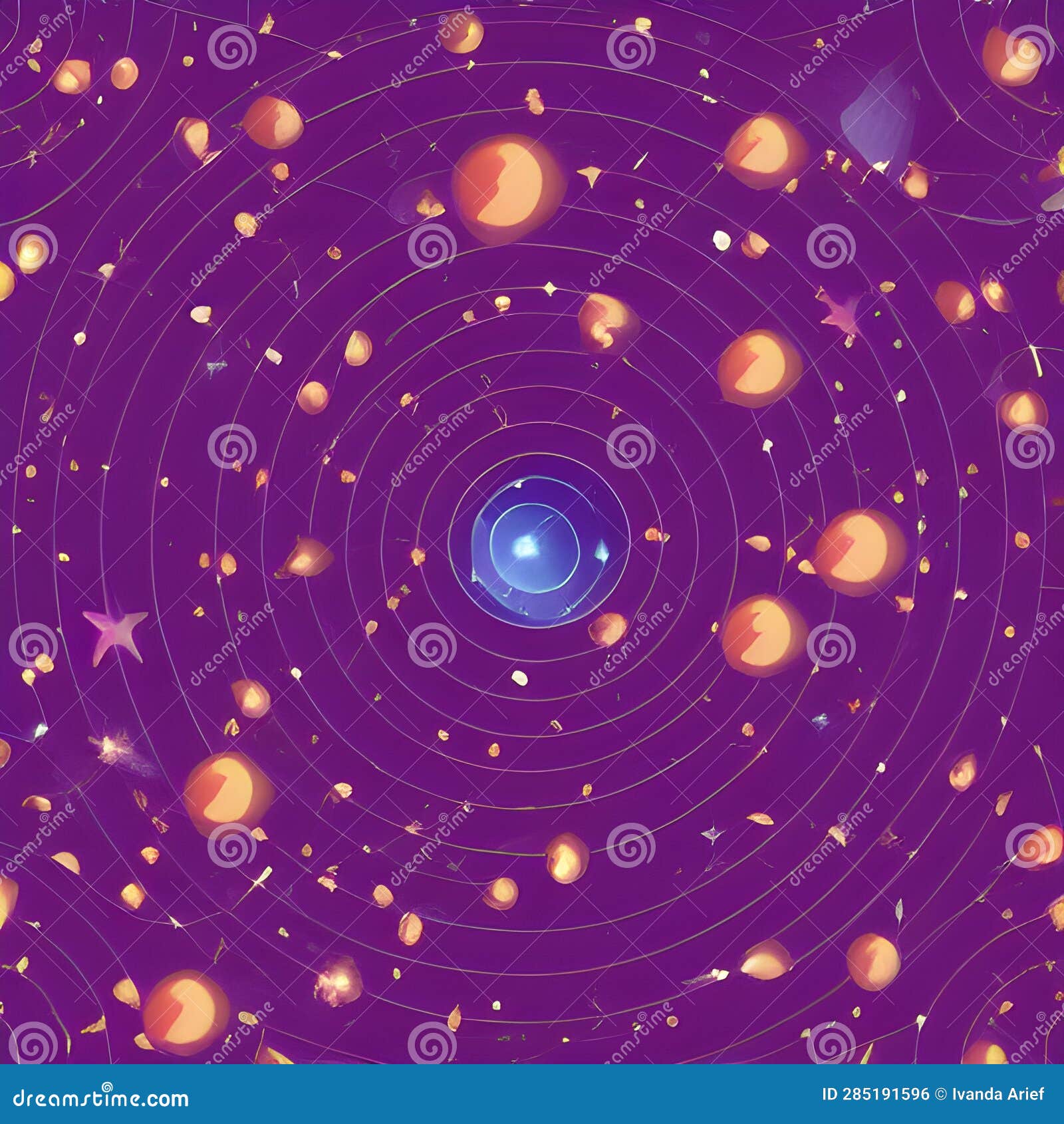 Galaxy Space Draw Abstract Background, Nebula Light Sky, Random Element ...