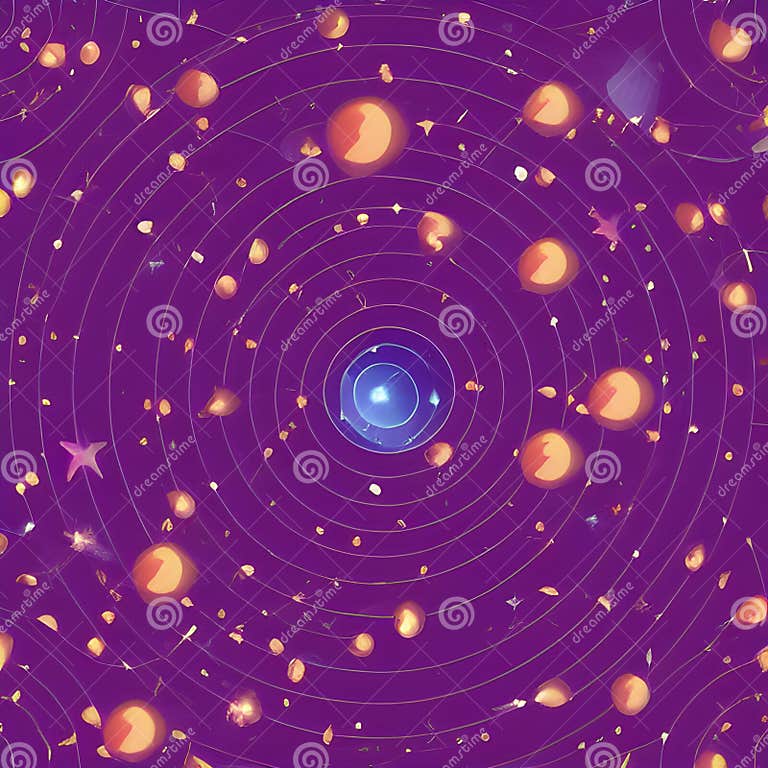 Galaxy Space Draw Abstract Background, Nebula Light Sky, Random Element ...