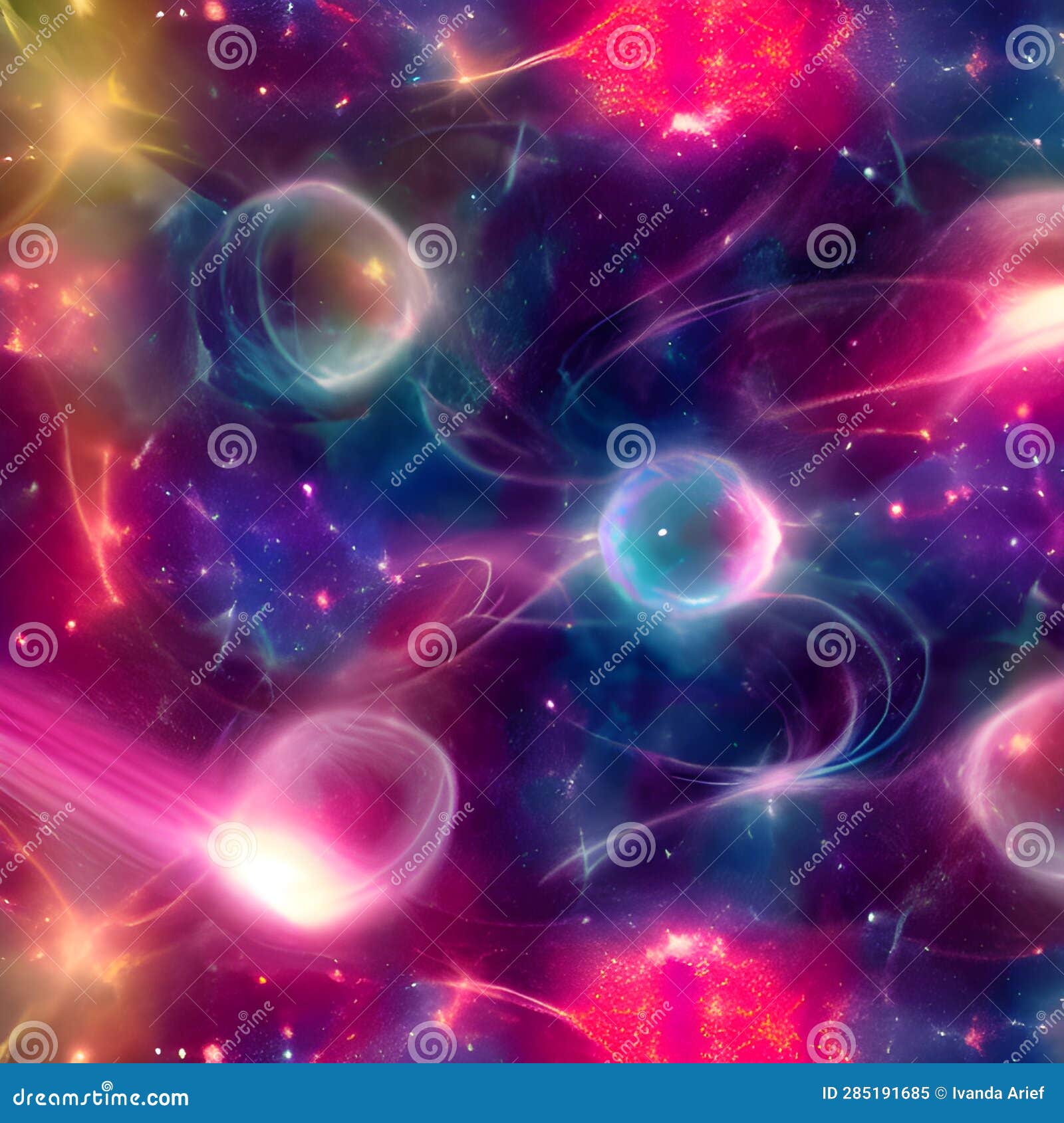 Galaxy Space Draw Abstract Background, Nebula Light Sky, Random Element ...