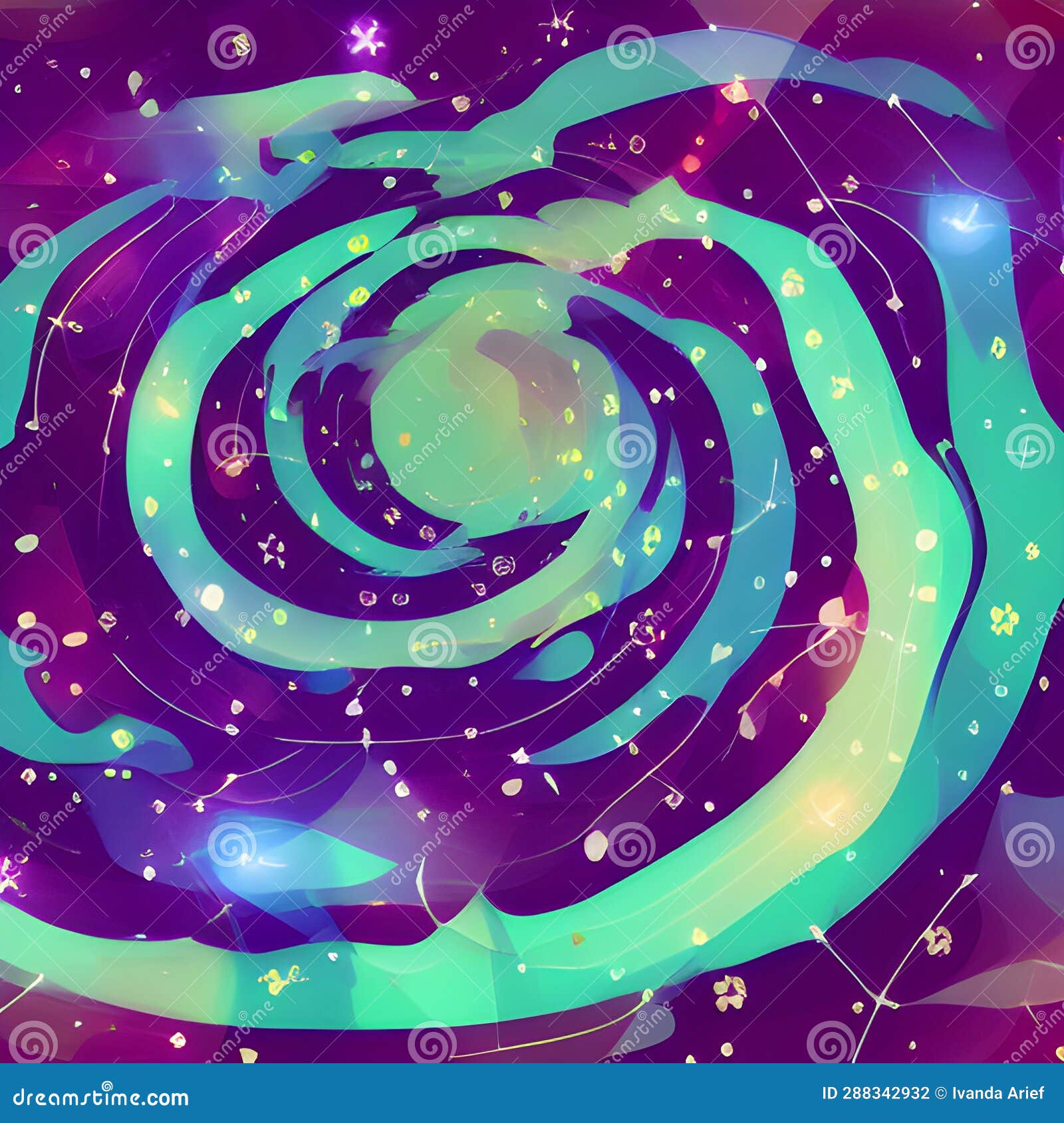 Galaxy Space Draw Abstract Background, Nebula Light Sky, Random Element ...
