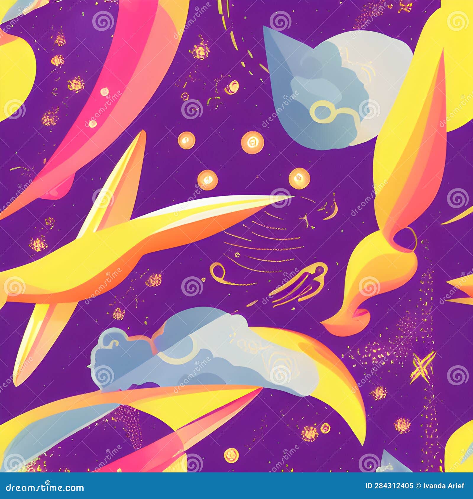 Galaxy Space Draw Random Background, Nebula Light Sky, Abstract Element ...