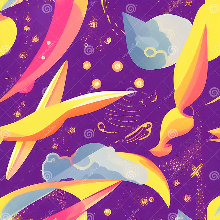 Galaxy Space Draw Random Background, Nebula Light Sky, Abstract Element ...