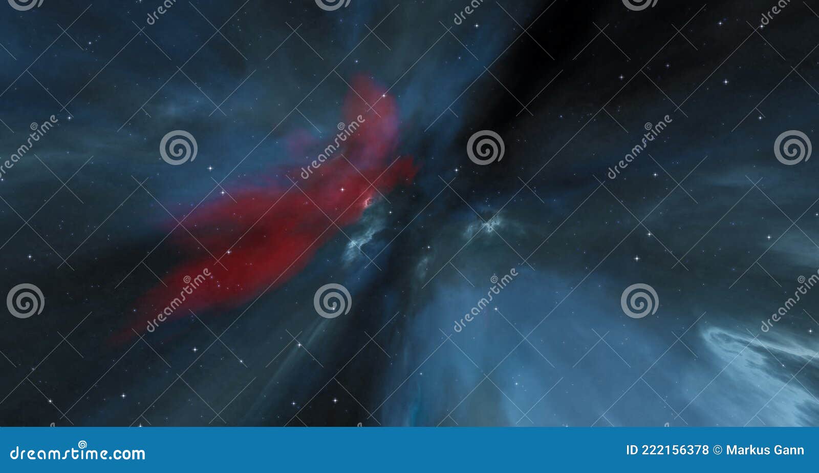Galaxy Space Nebula Banner Background Stock Illustration - Illustration ...