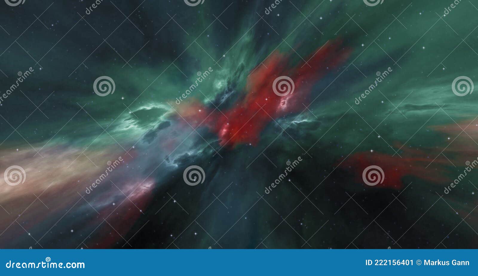 Galaxy Space Nebula Banner Background Stock Illustration - Illustration ...