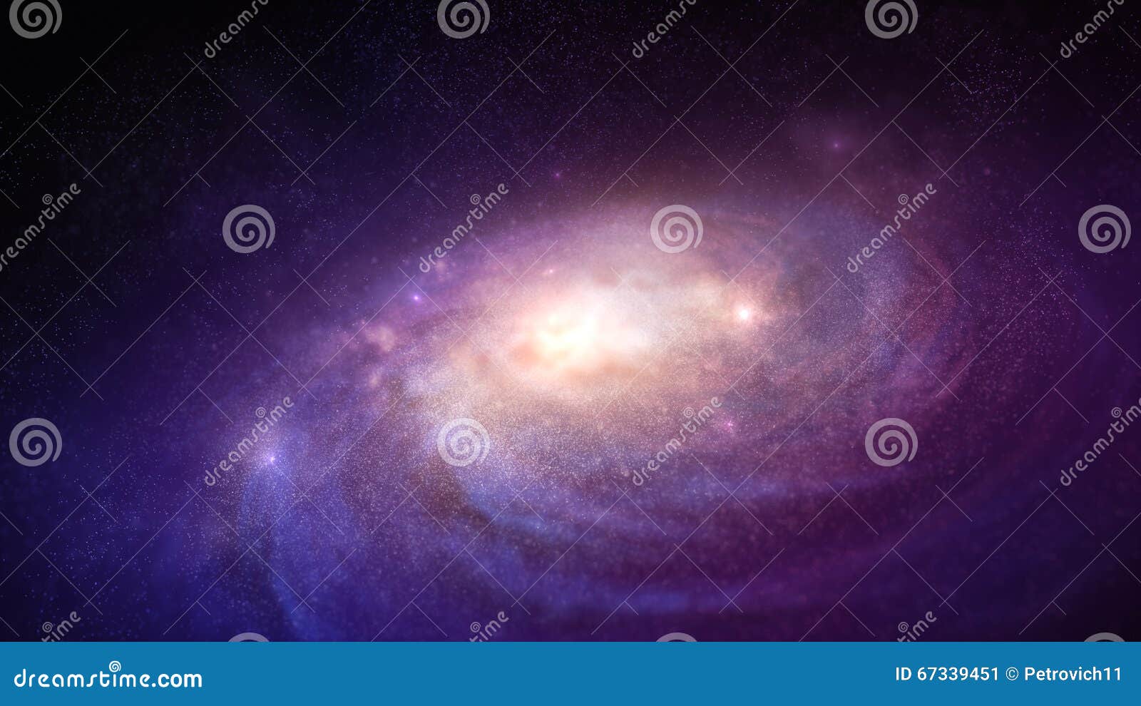 Galaxy in the space stock illustration. Illustration of clouds - 67339451