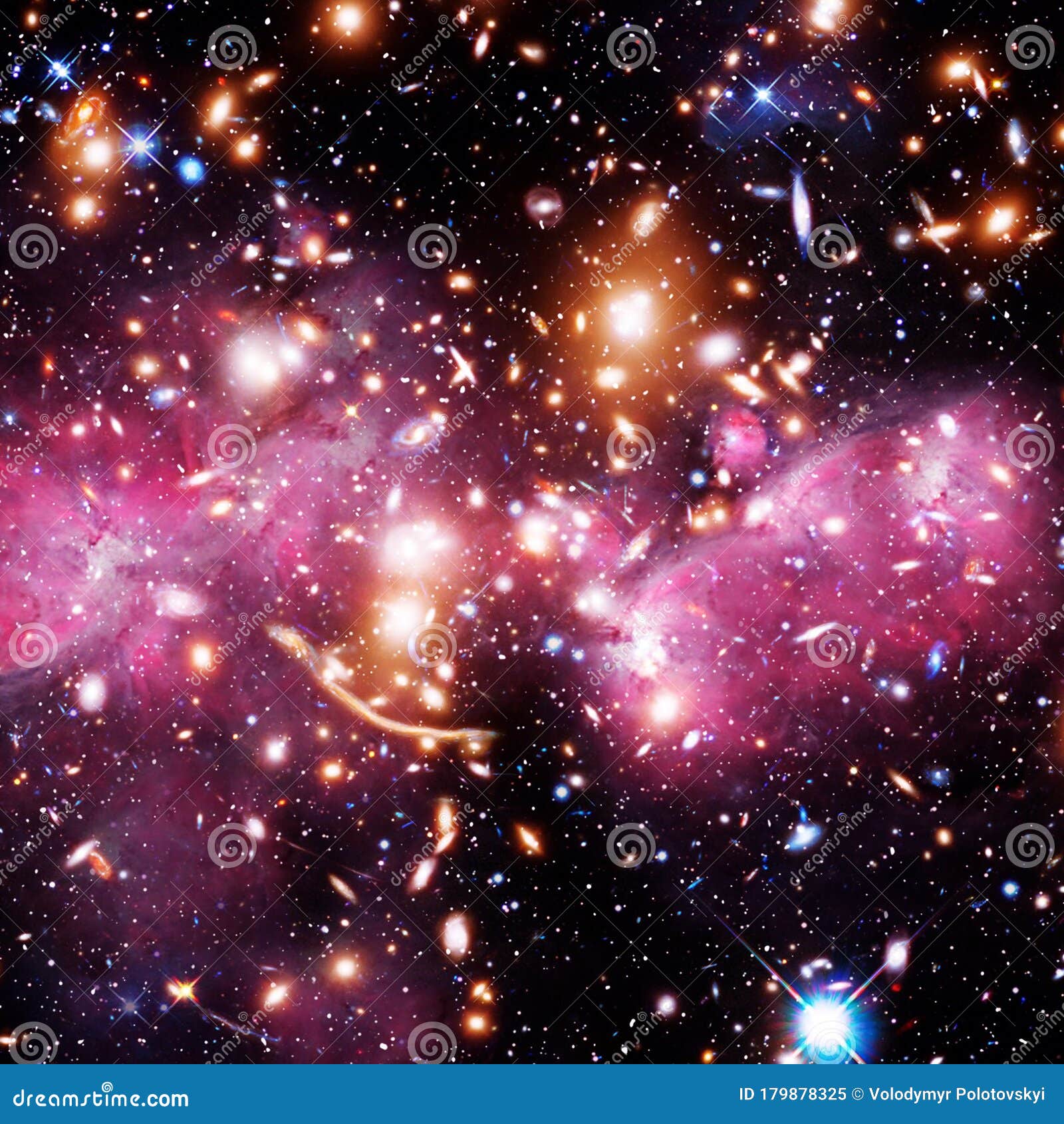 Galaxy and Stardust. the Elements of this Image Furnished by NASA Stock ...