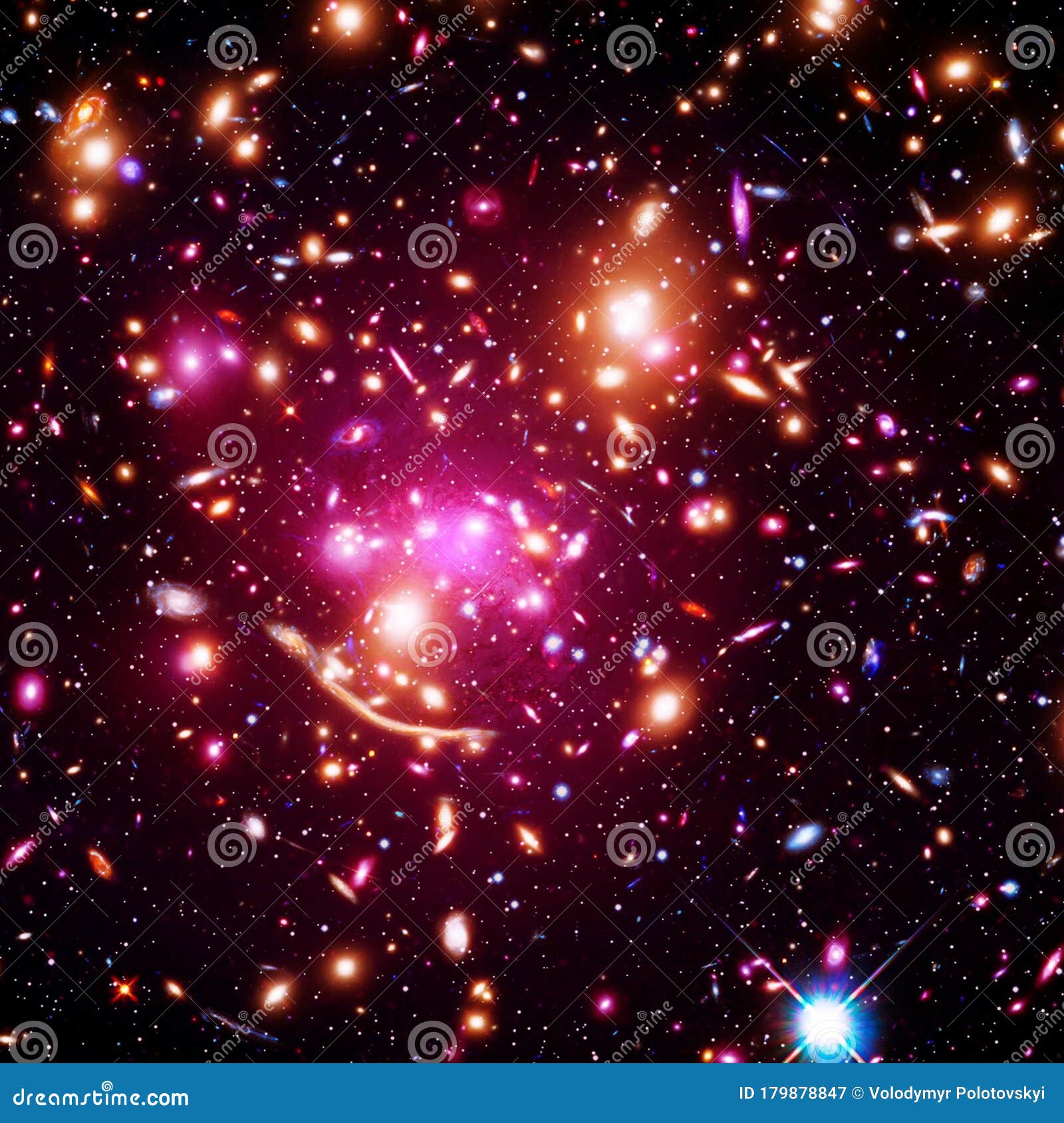 Galaxy and Stardust. the Elements of this Image Furnished by NASA Stock ...