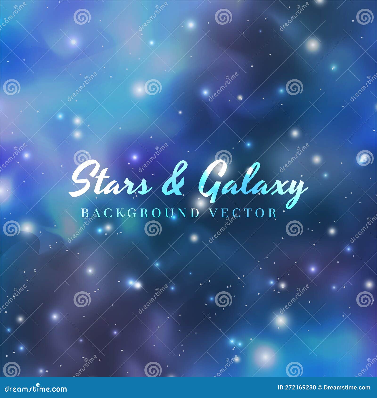 Galaxy Starry Abstract Square Background Design Stock Vector ...
