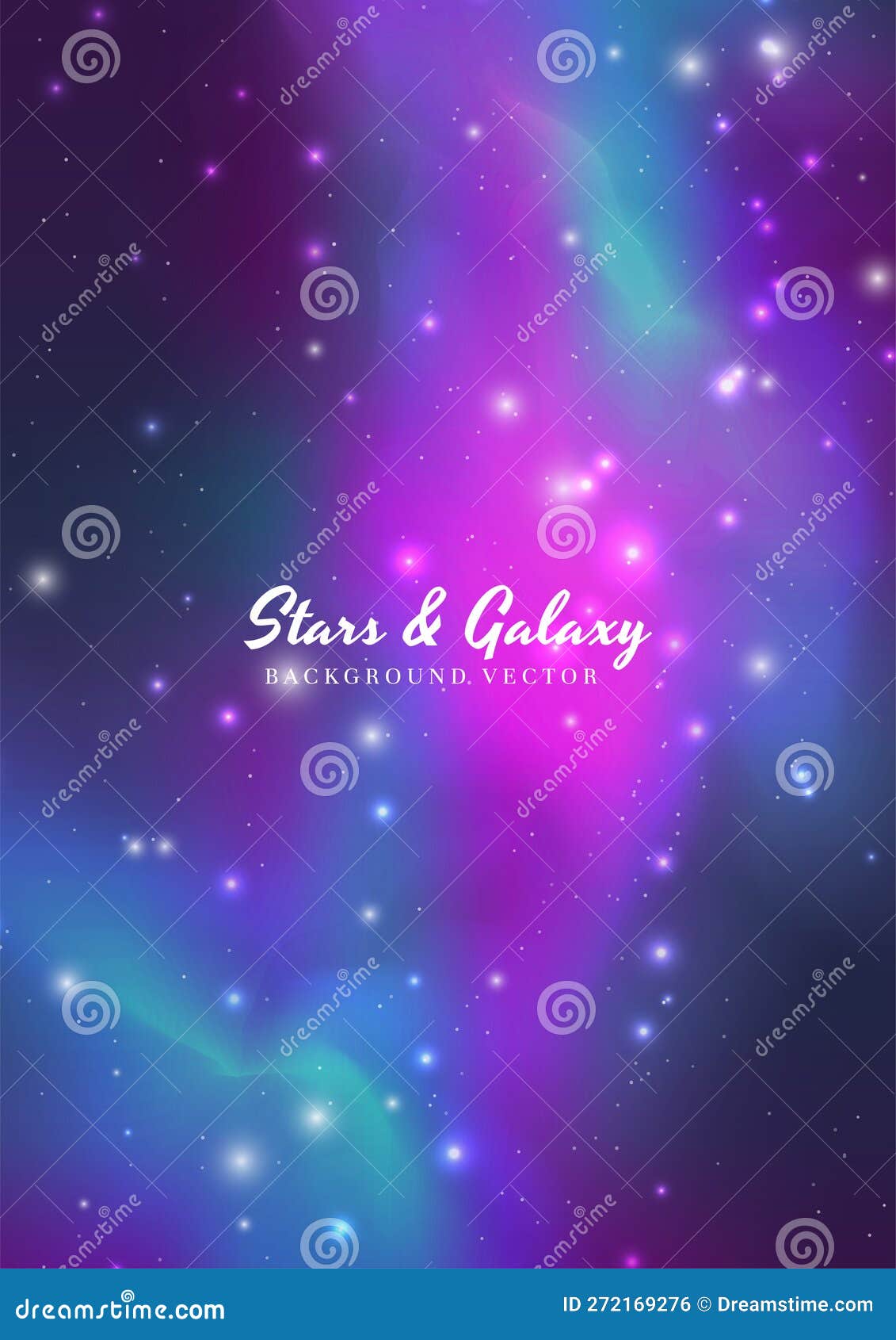 Galaxy Starry Background Poster Design Stock Vector - Illustration of ...