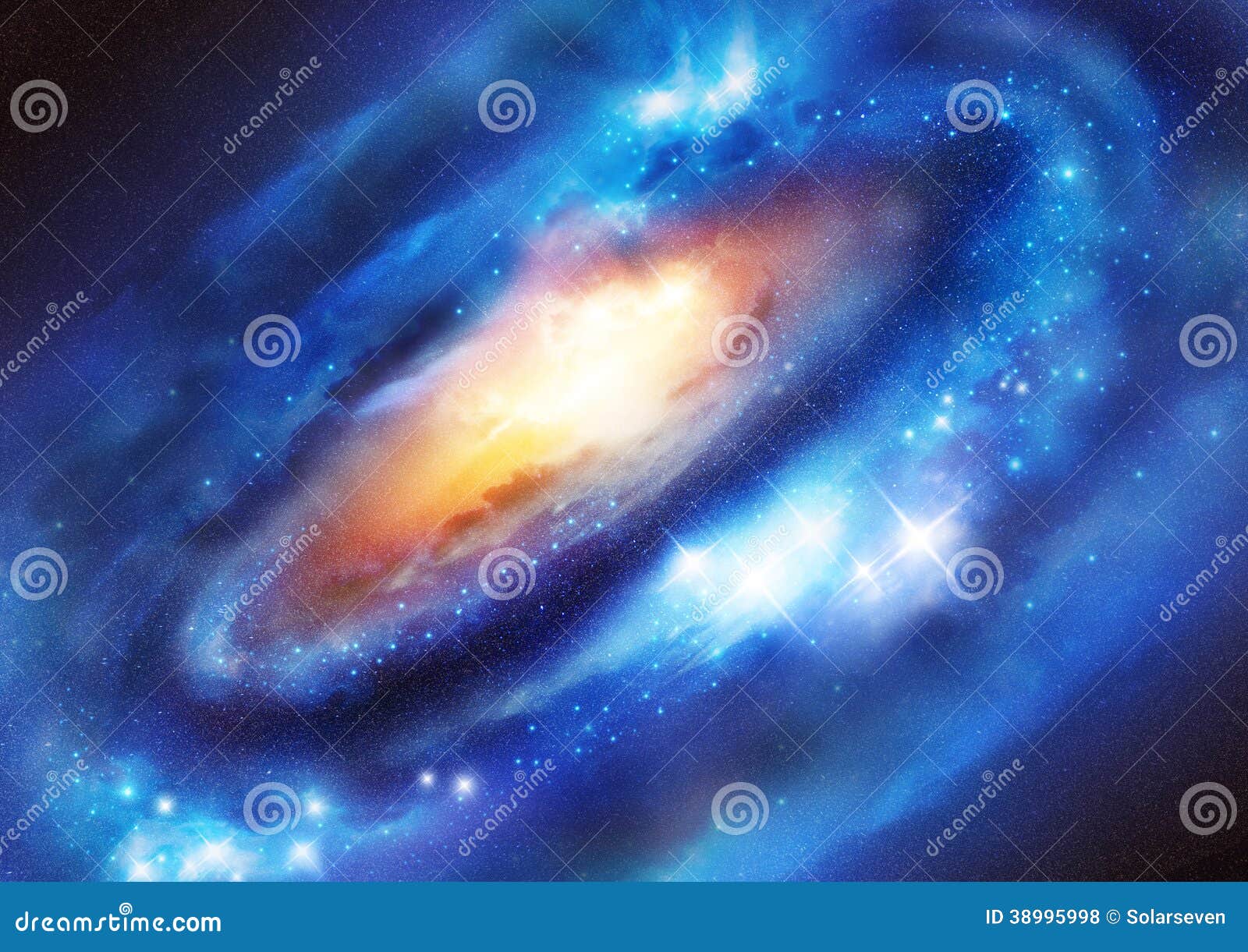 Galaxy System stock illustration. Illustration of discovery - 38995998