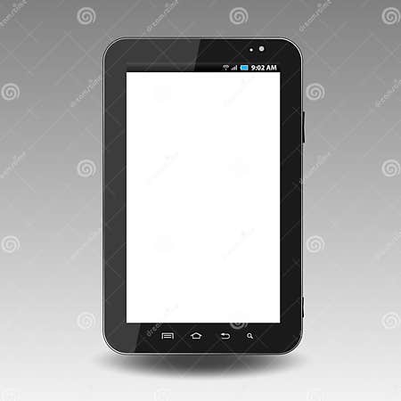 Vector Illustration of Tablet Stock Vector - Illustration of vector ...