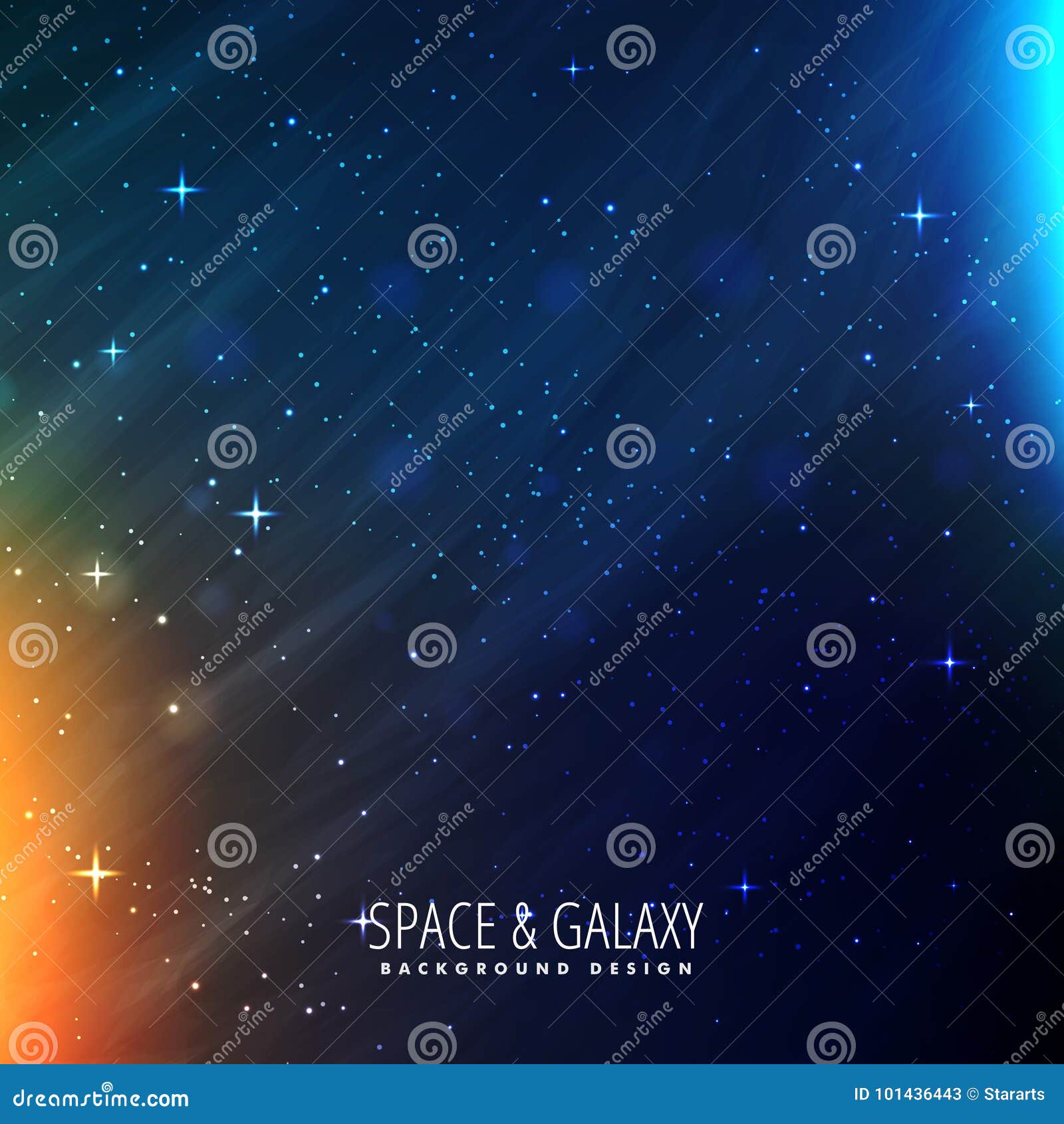 Galaxy template stock vector. Illustration of night - 101436443