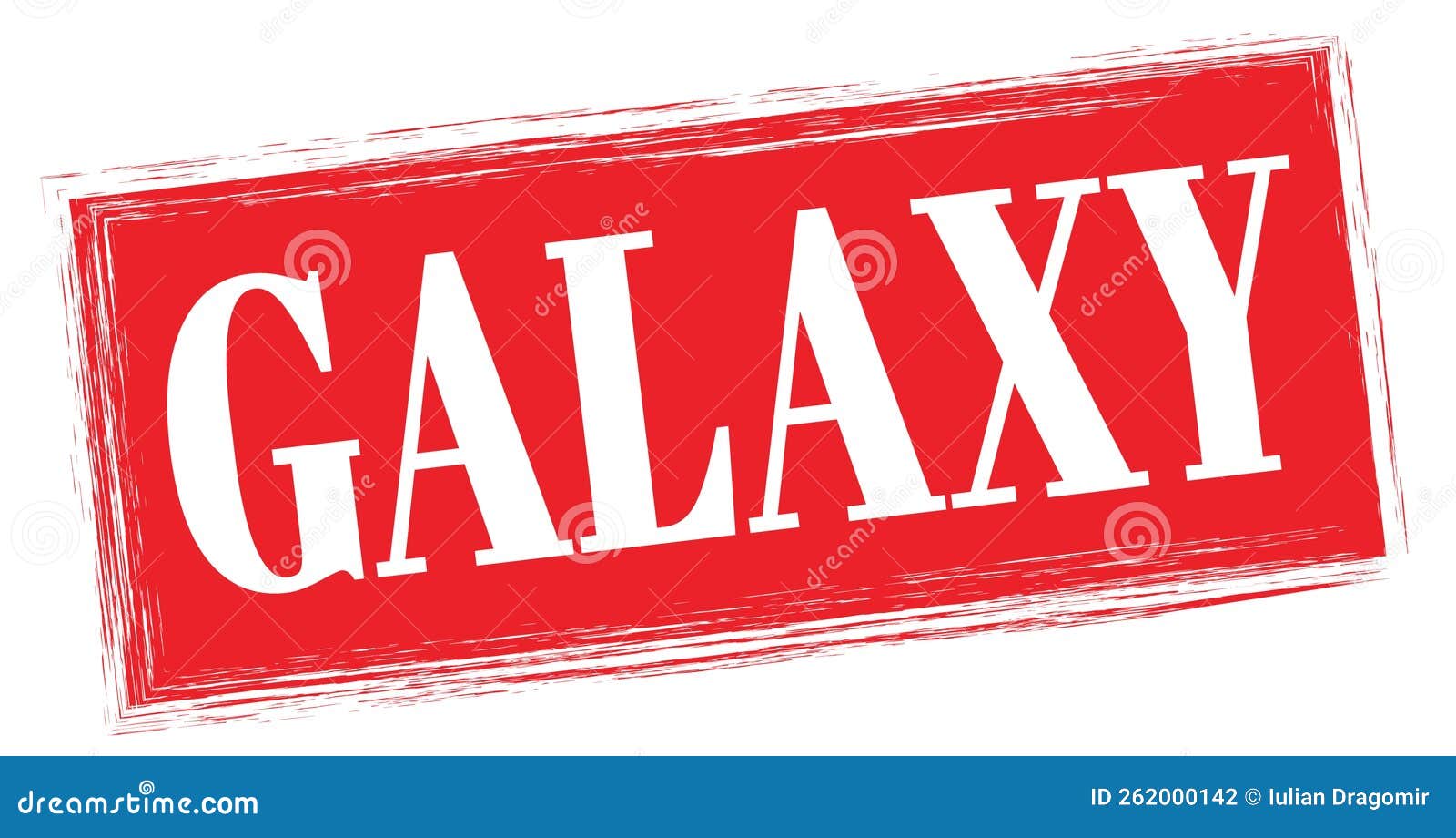 GALAXY Text Written on Red Stamp Sign Stock Illustration - Illustration ...