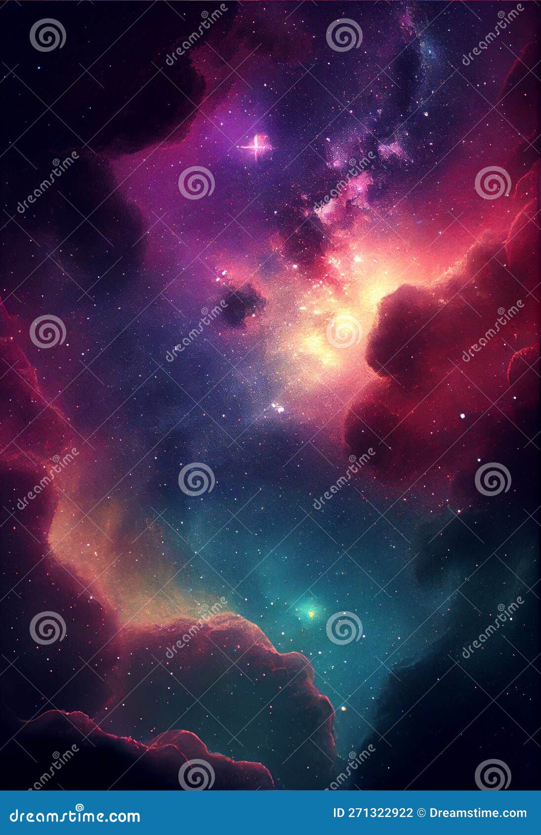 Galaxy Texture, Background, Wallpaper, 3d Illustration Stock ...