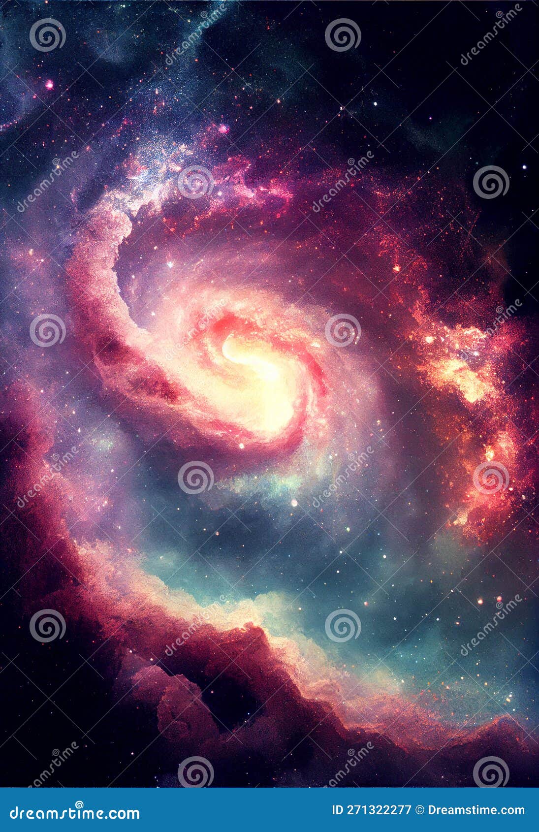 Galaxy Texture, Background, Wallpaper, 3d Illustration Space Nebula ...