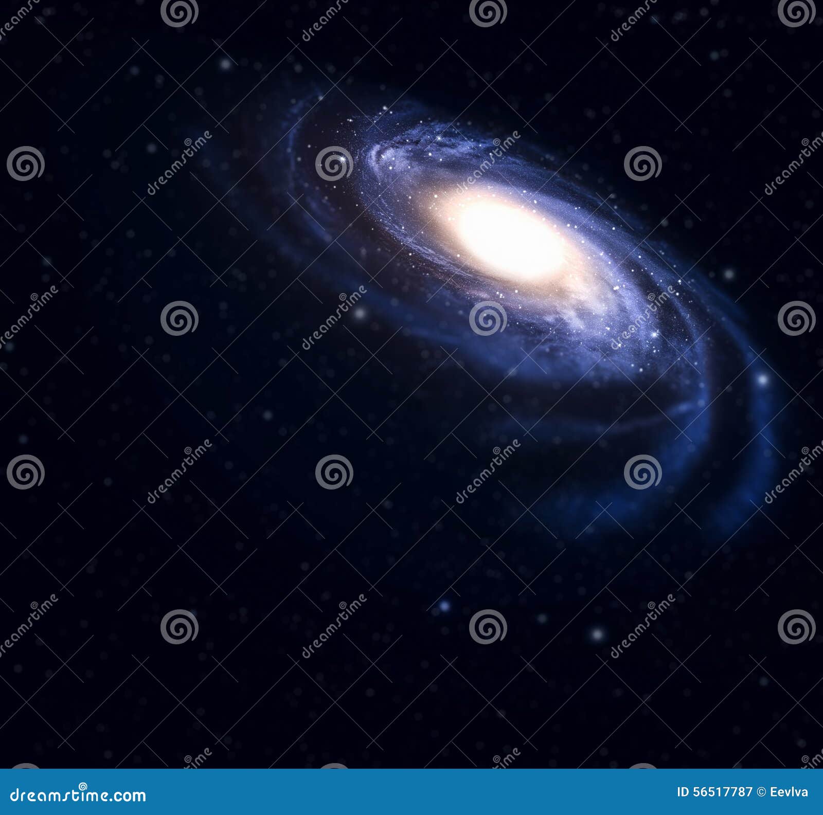 Galaxy with Tilt-shift Effect. Stock Illustration - Illustration of ...