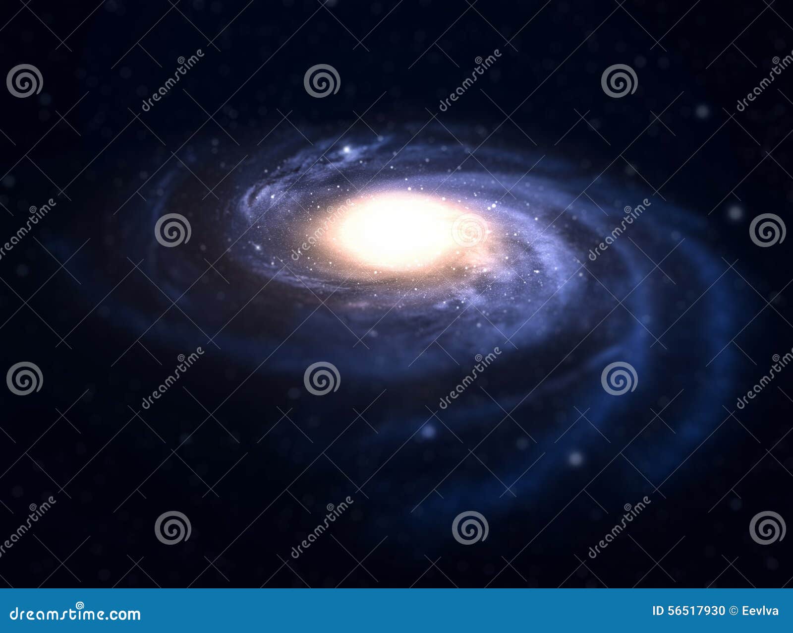 Galaxy with Tilt-shift Effect. Stock Illustration - Illustration of ...