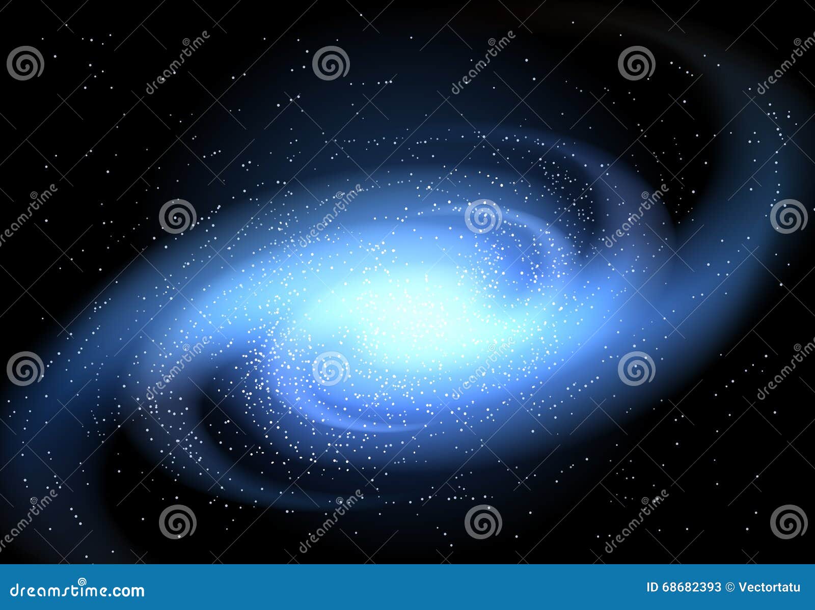 Galaxy vector background stock vector. Illustration of light - 68682393