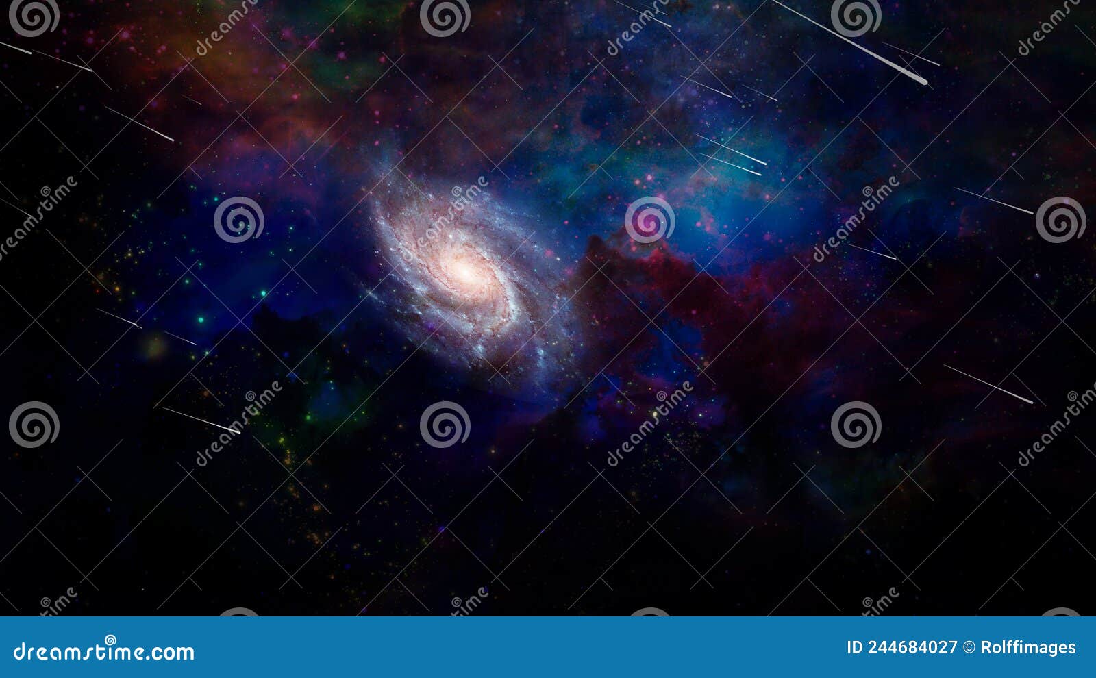 Galaxy in vivid space stock image. Image of constellation - 244684027