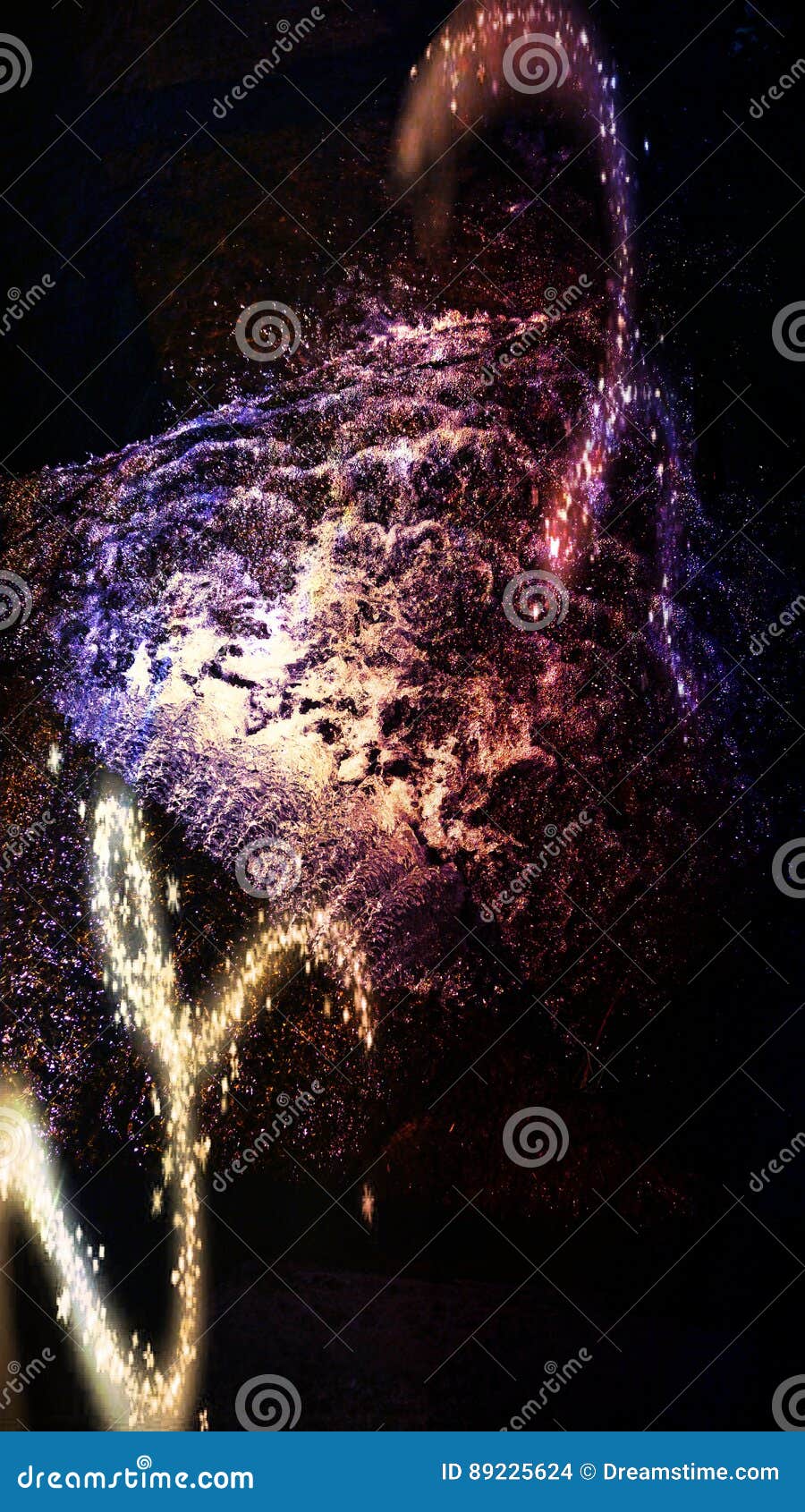 Galaxy in the water stock photo. Image of color, backgrund - 89225624