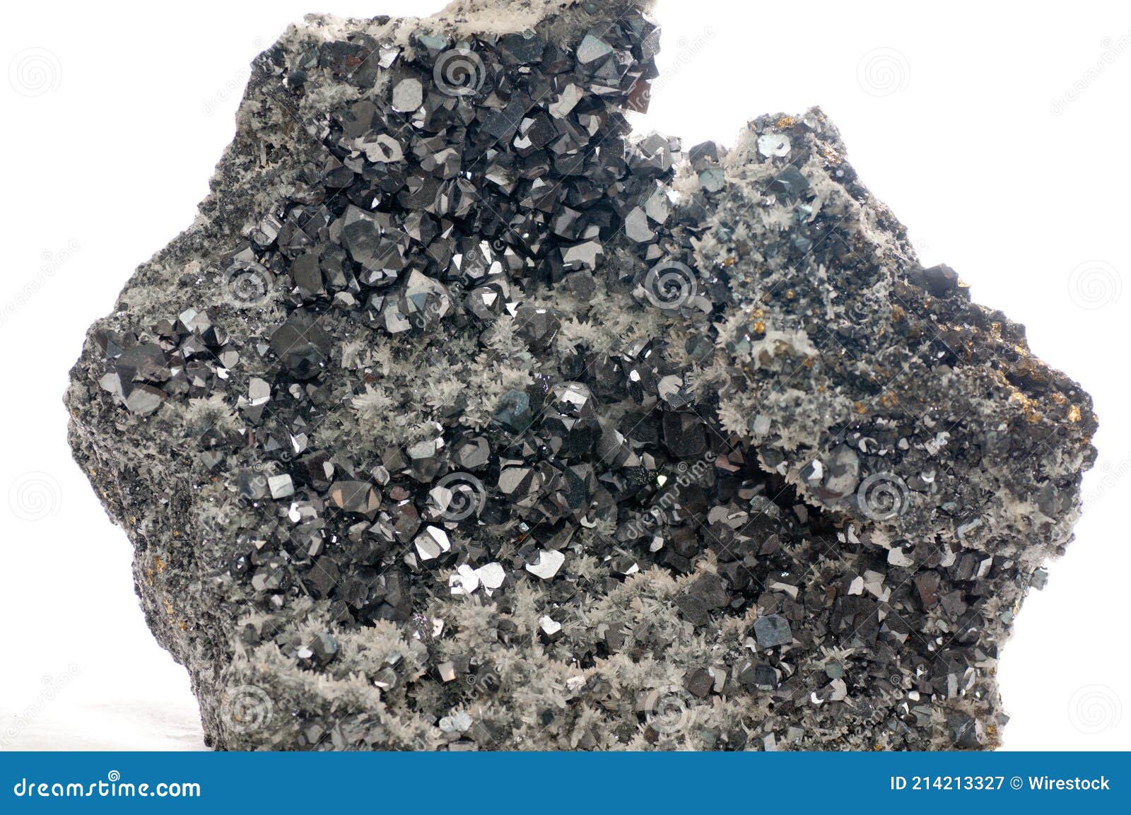 Galena Metallic Ore Mineral Sample A Rare Earth Mineral Of Zinc And ...