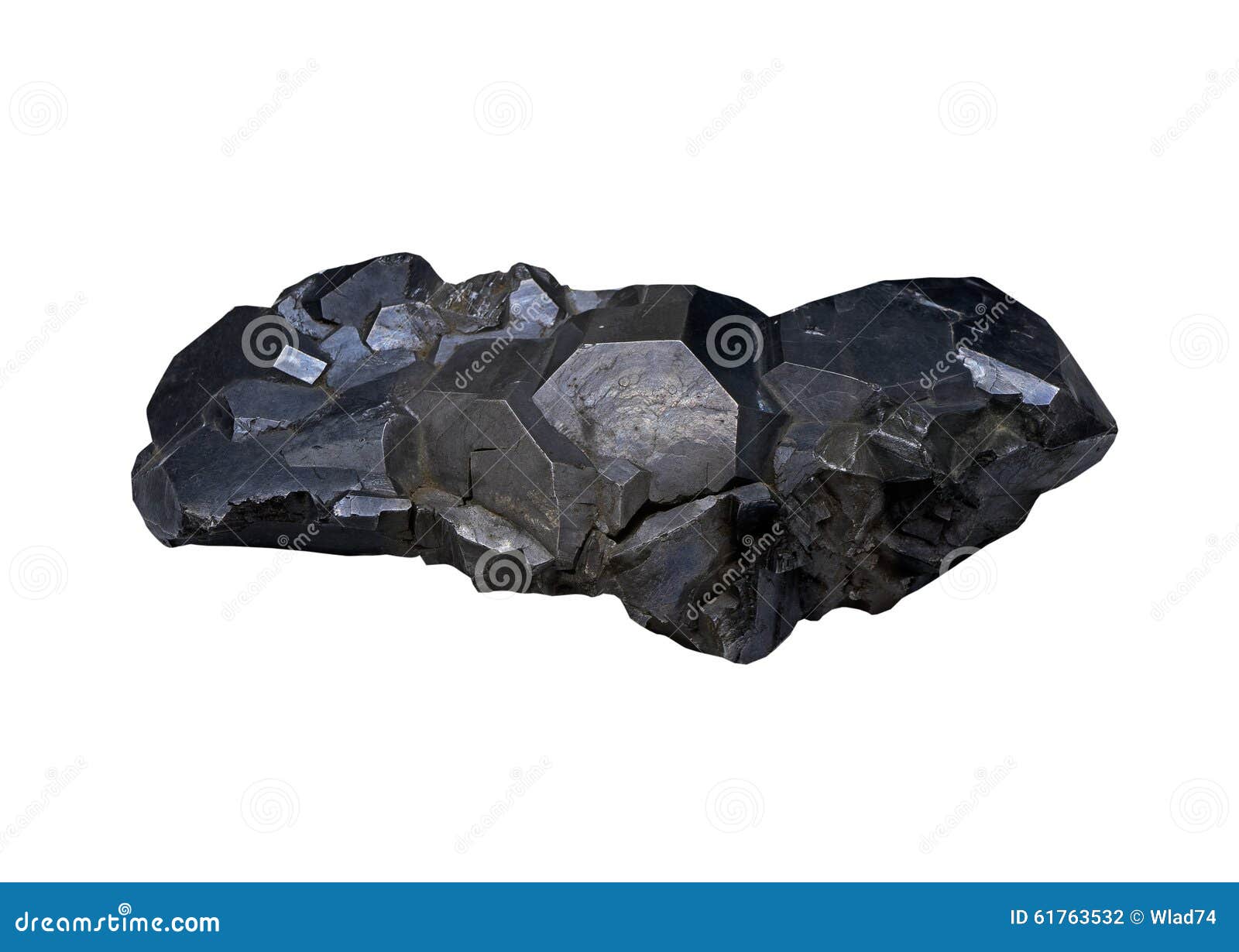 Galena, Ore of Lead on White Background Isolated Stock Photo - Image of ...