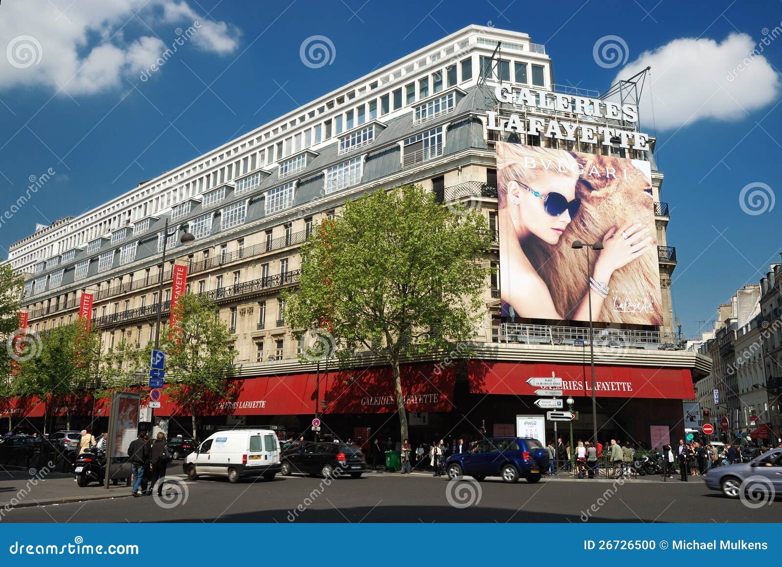 Galeries Lafayette in Paris Editorial Image - Image of commercial, girl ...