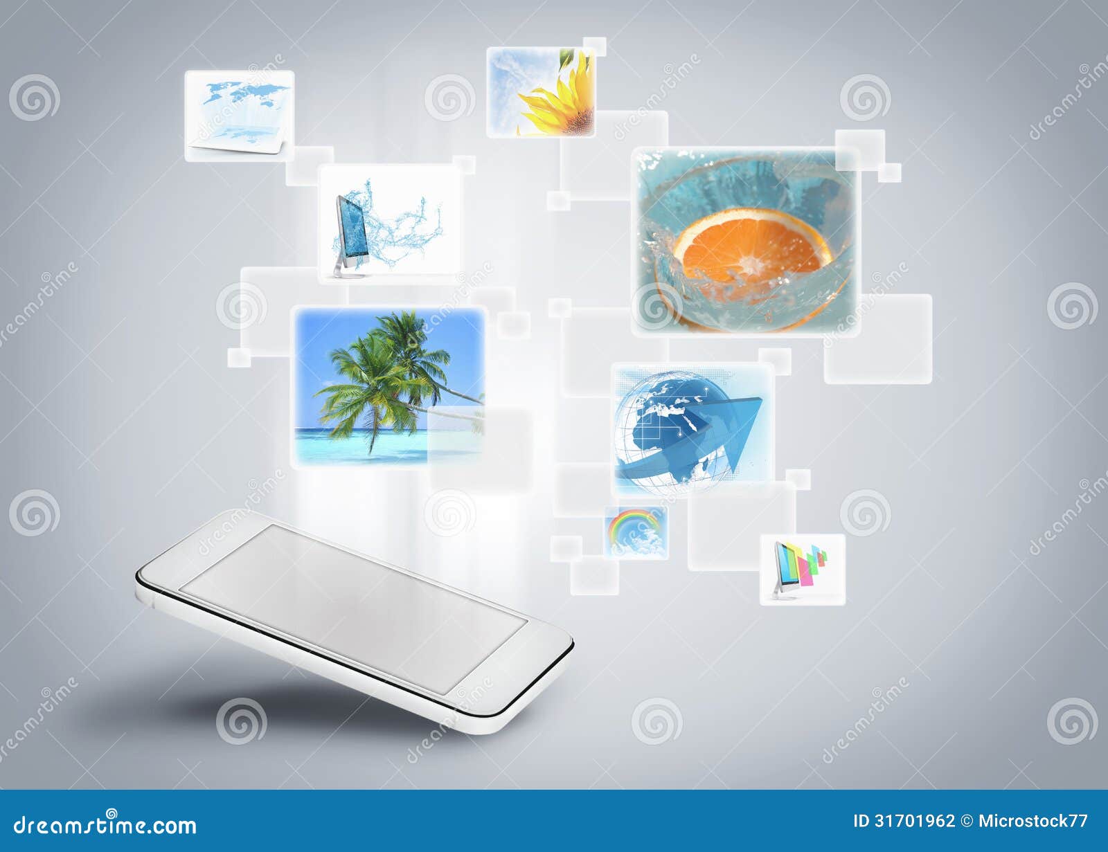 Galerij Van Het Telefoon De Mobiele Beeld Stock Illustratie ...