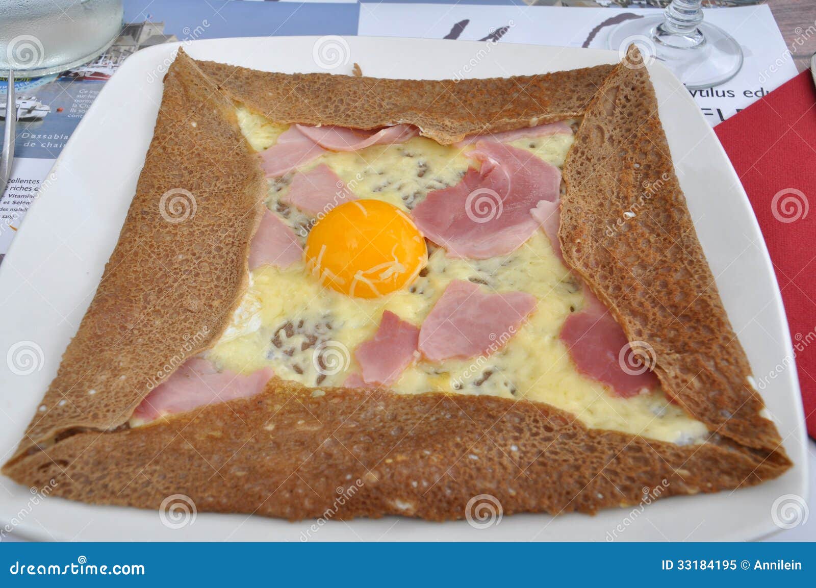 Galette De Sarasin - French Buckwheat Crepe With Camembert And Salade ...
