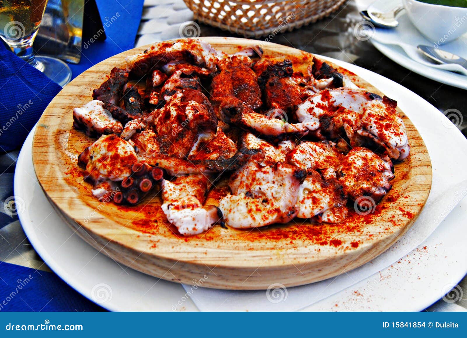 Galician octopus stock photo. Image of dish, fish, rich - 15841854