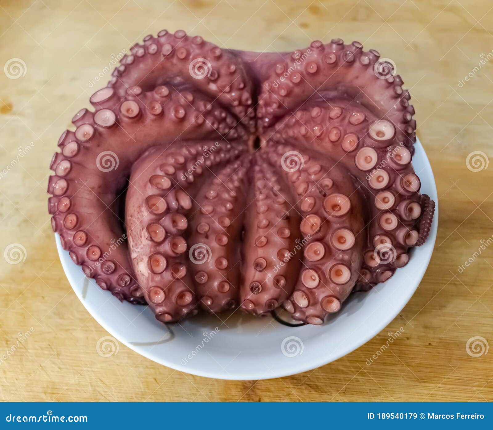 Galician Octopus Cooked. Typical Cuisine of Galicia Stock Image - Image ...