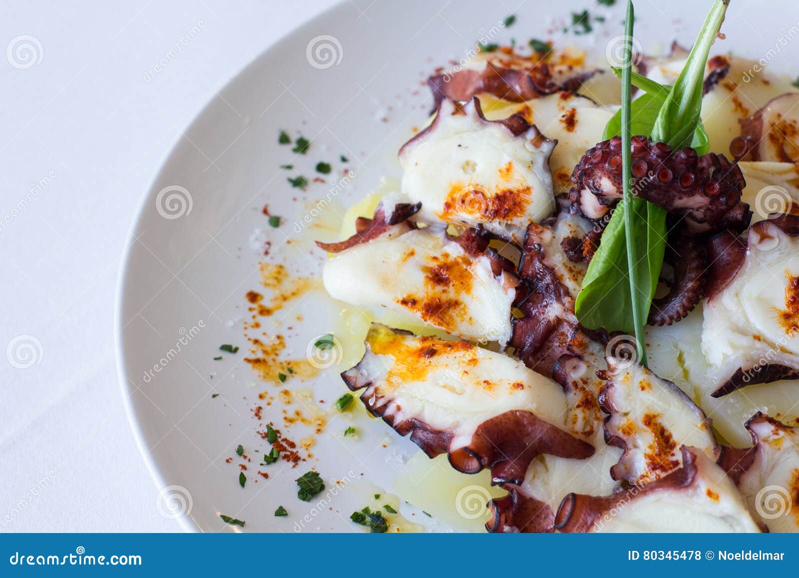 Galician octopus dish stock photo. Image of galician - 80345478