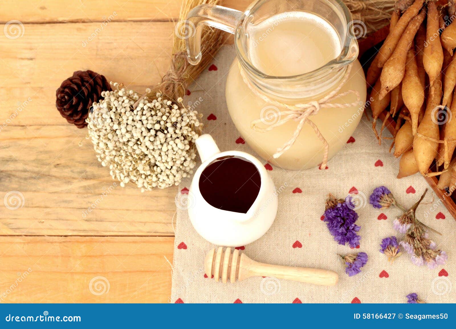 Galingale Water and Fresh Galingale with Honey. Stock Image - Image of ...