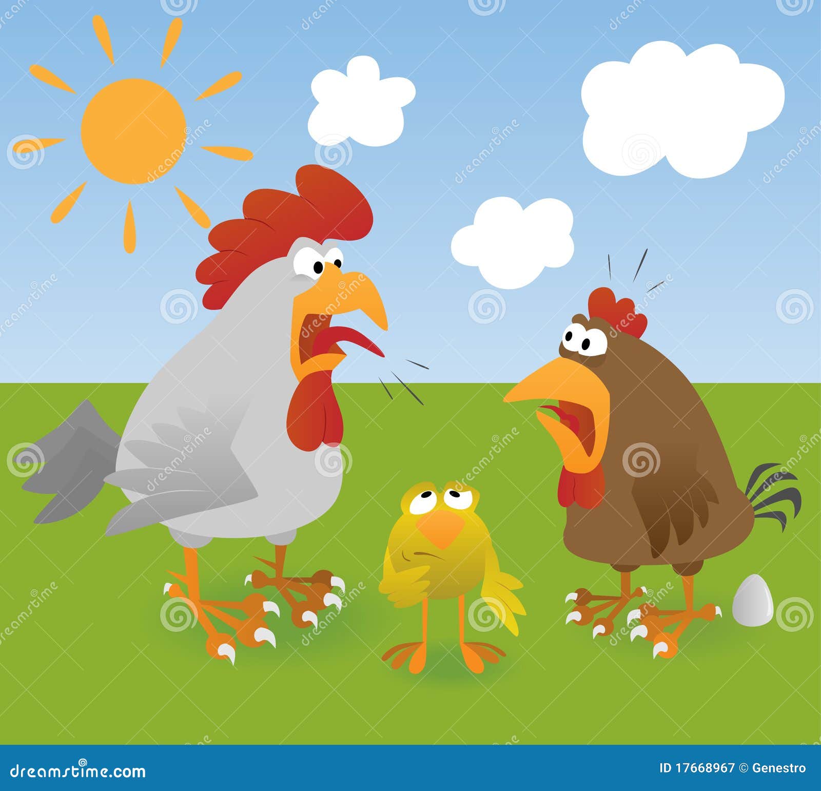 Galinha #3 ilustração do vetor. Ilustração de divertir - 17668967