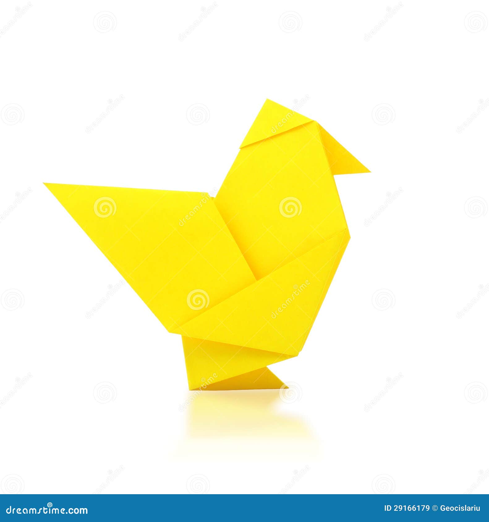 Galinha de Origami imagem de stock. Imagem de isolado - 29166179