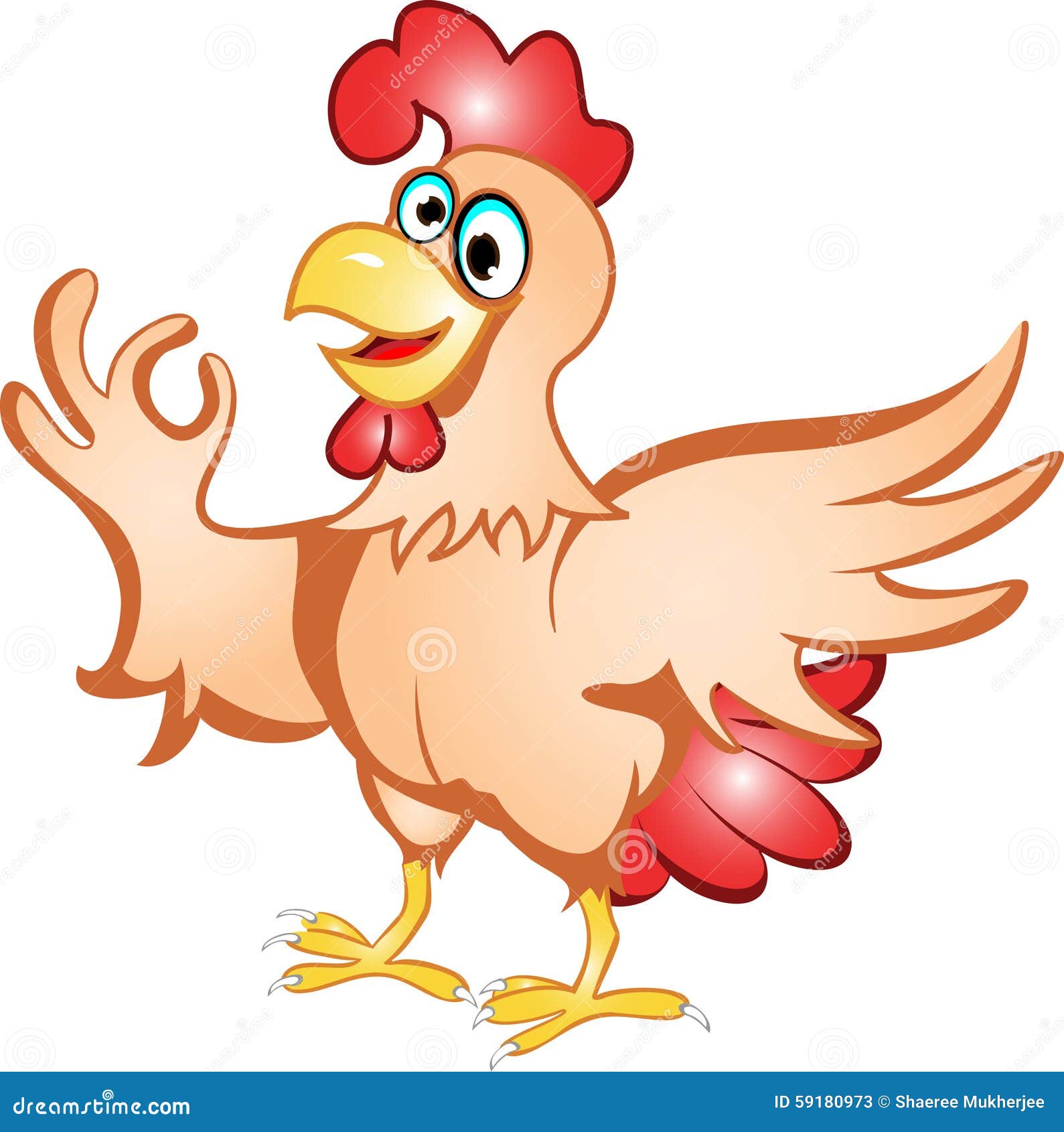 Galinha Dos Desenhos Animados Ilustração do Vetor - Ilustração de ...