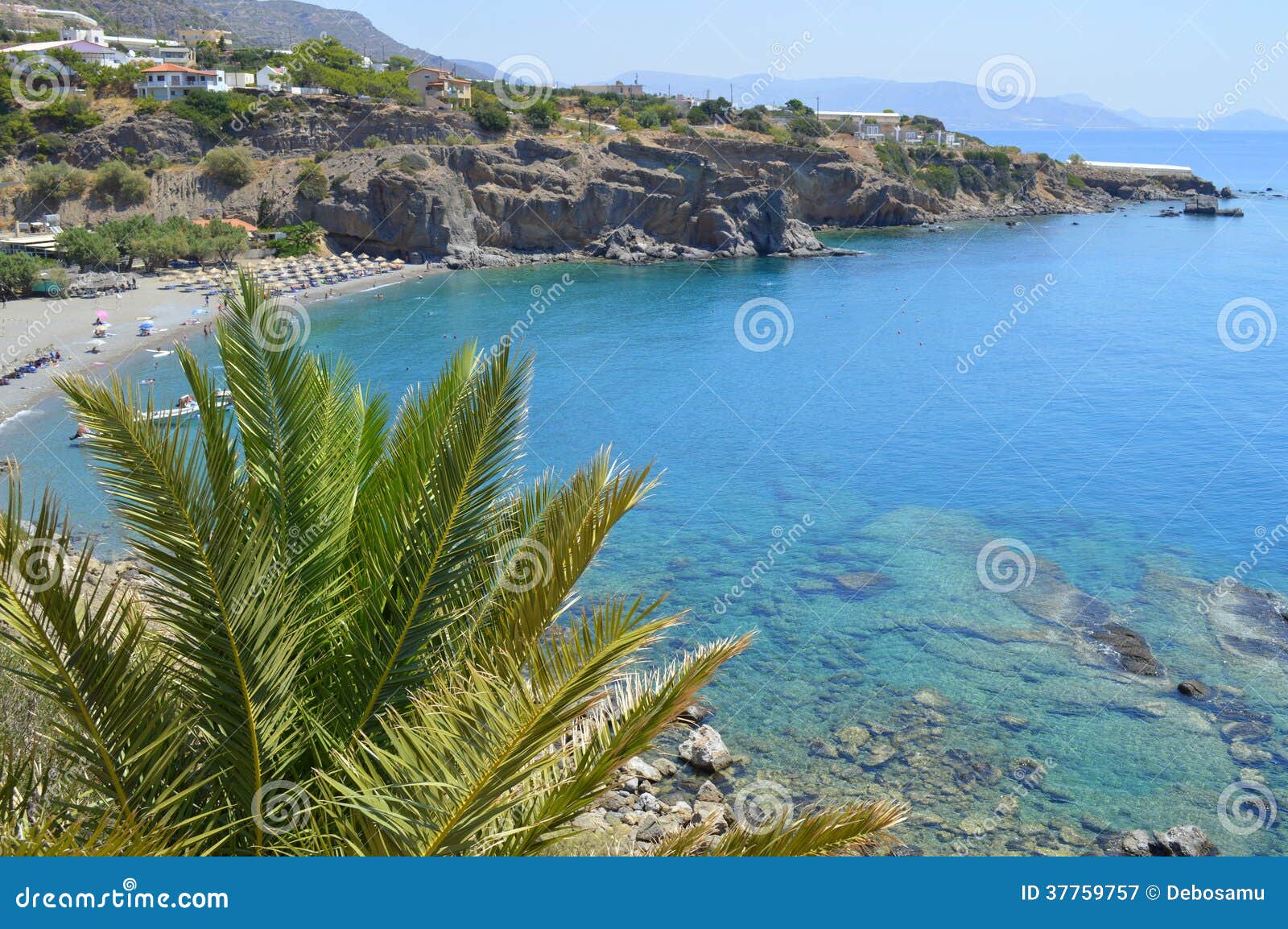 Galini beach crete greece stock image. Image of crete - 37759757