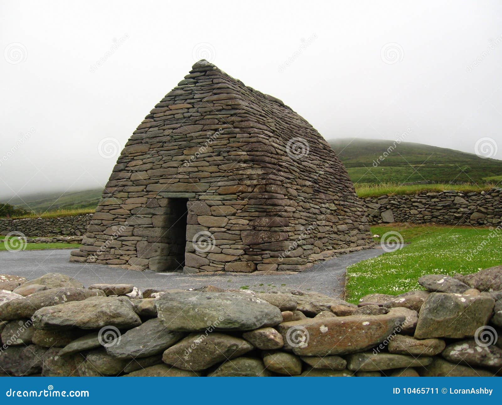 Gallarus Oratory stock image. Image of county, landscape - 10465711