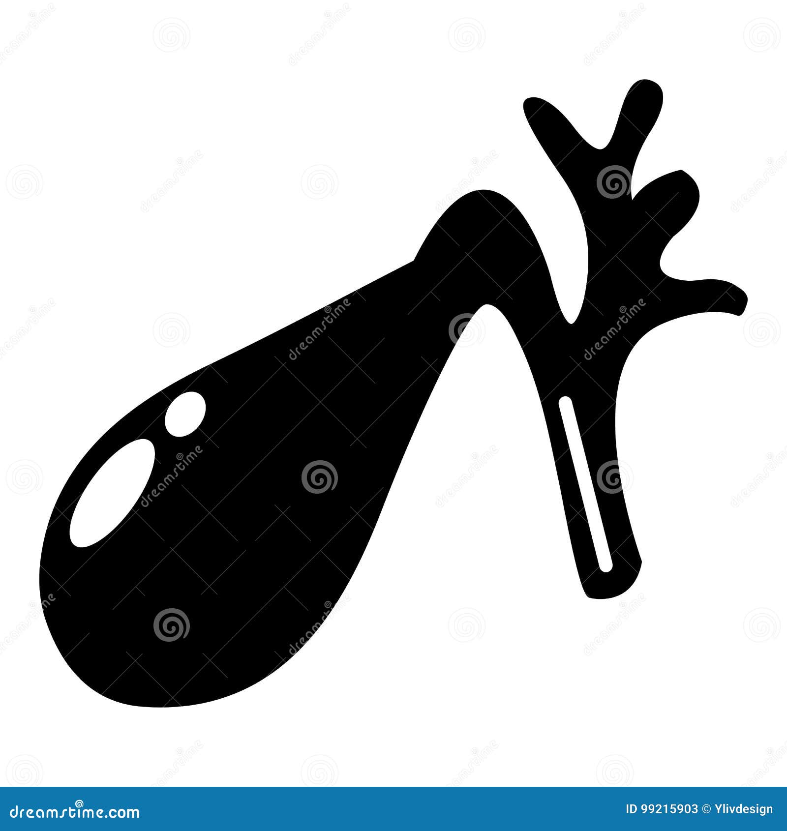Gallbladder Icon, Outline Style Cartoon Vector | CartoonDealer.com #83175565
