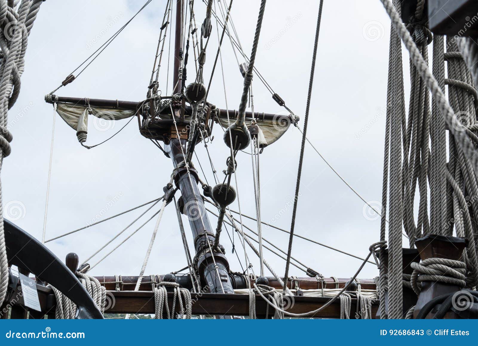 Rigging Spanish Galleon Stock Photography | CartoonDealer.com #42136298