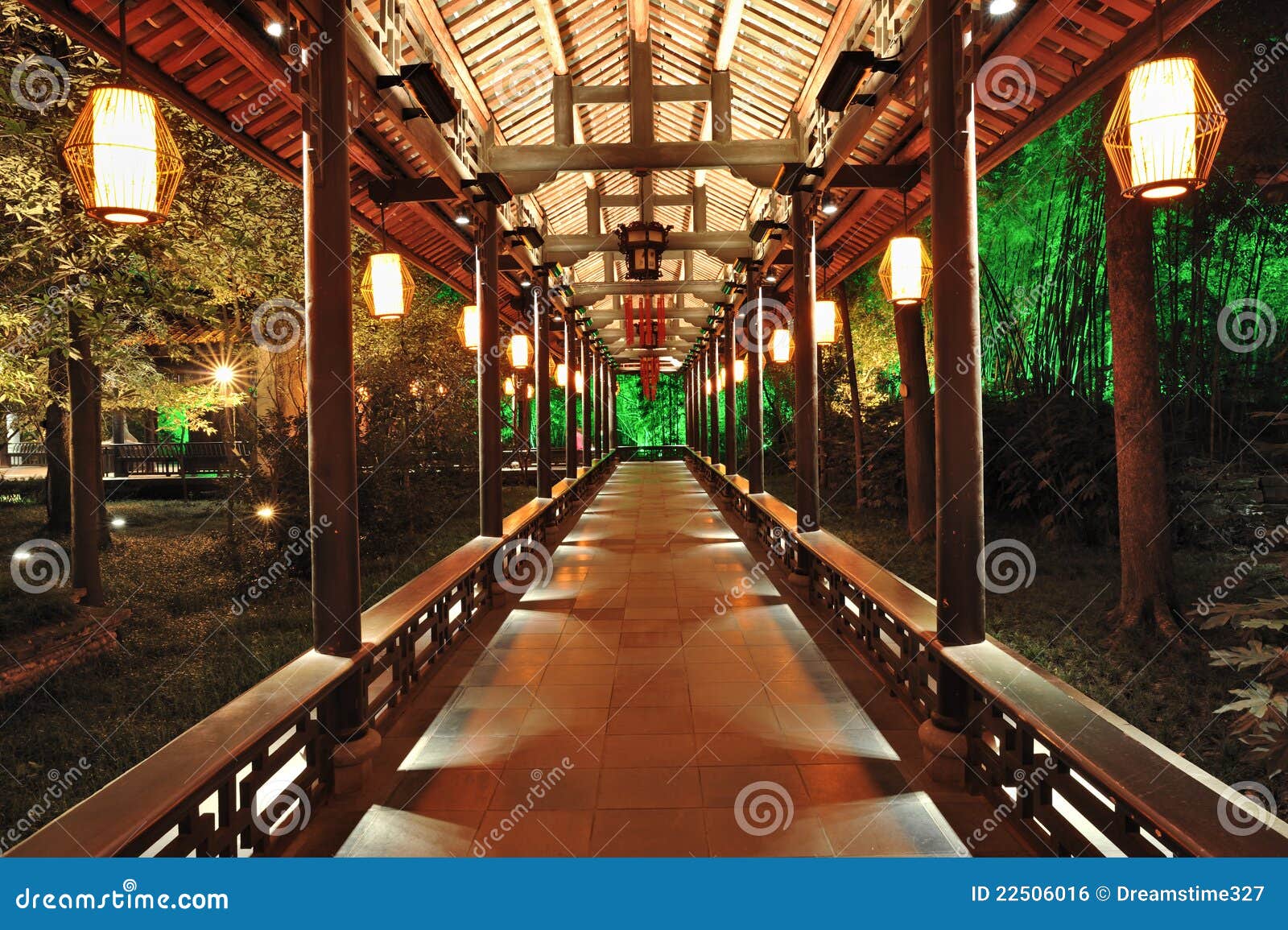 Gallery stock photo. Image of chengdu, lighting, trees - 22506016