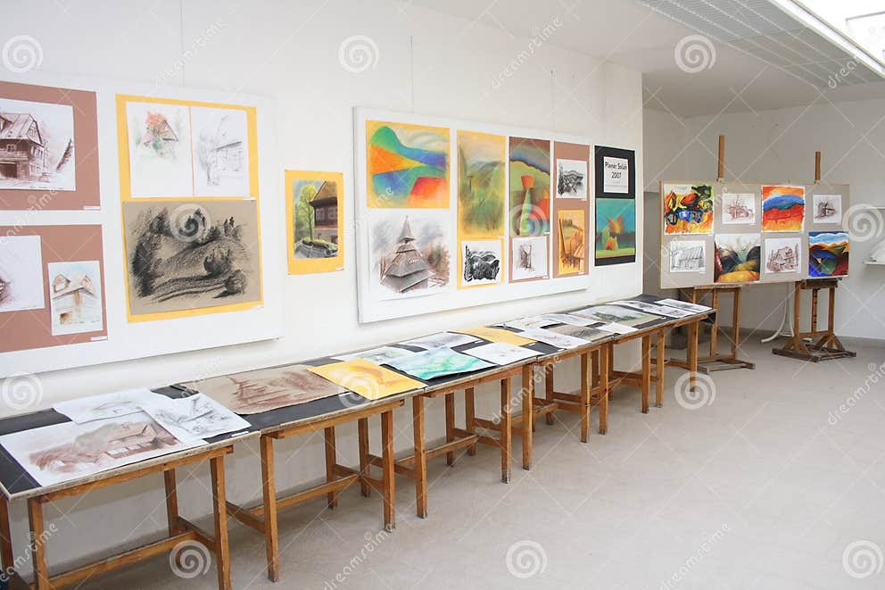 Gallery stock photo. Image of collection, paint, paintings - 4837888