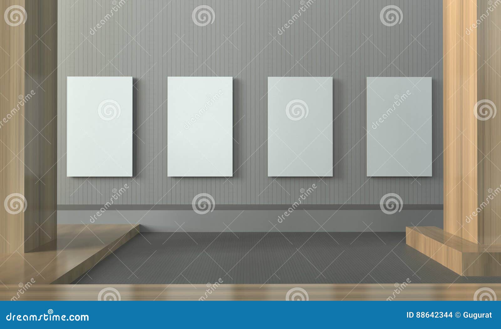 Gallery Exhibition Clean and Minimal Picture Frame Contemporary Wall ...