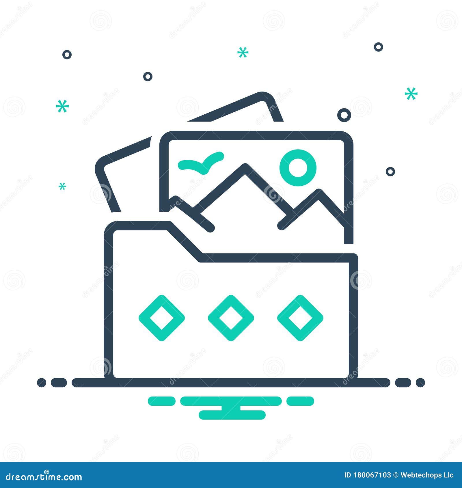 Mix Icon for Gallery, Photo and Album Stock Vector - Illustration of ...