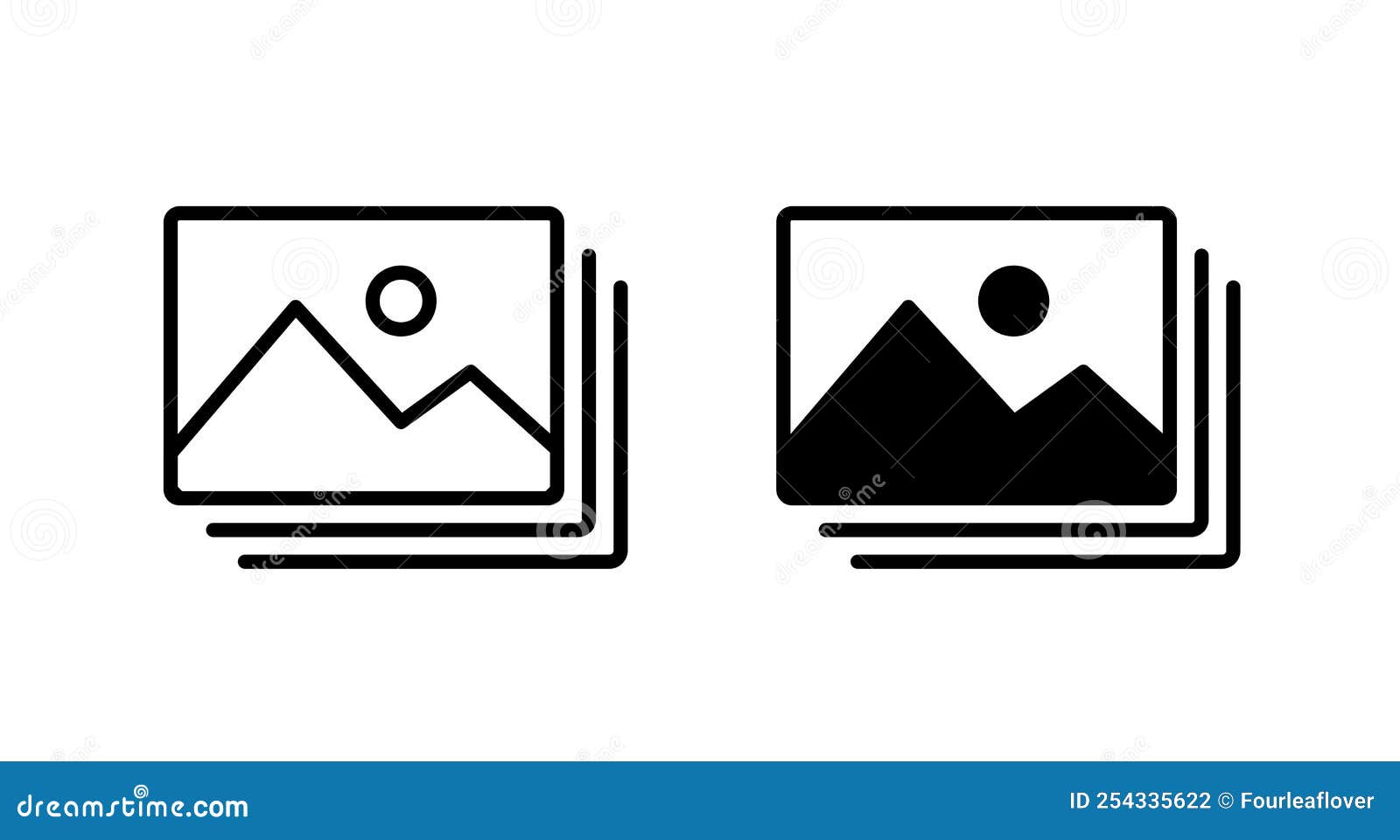 Gallery Icon Vector, Silhouette of an Image Stock Vector - Illustration ...